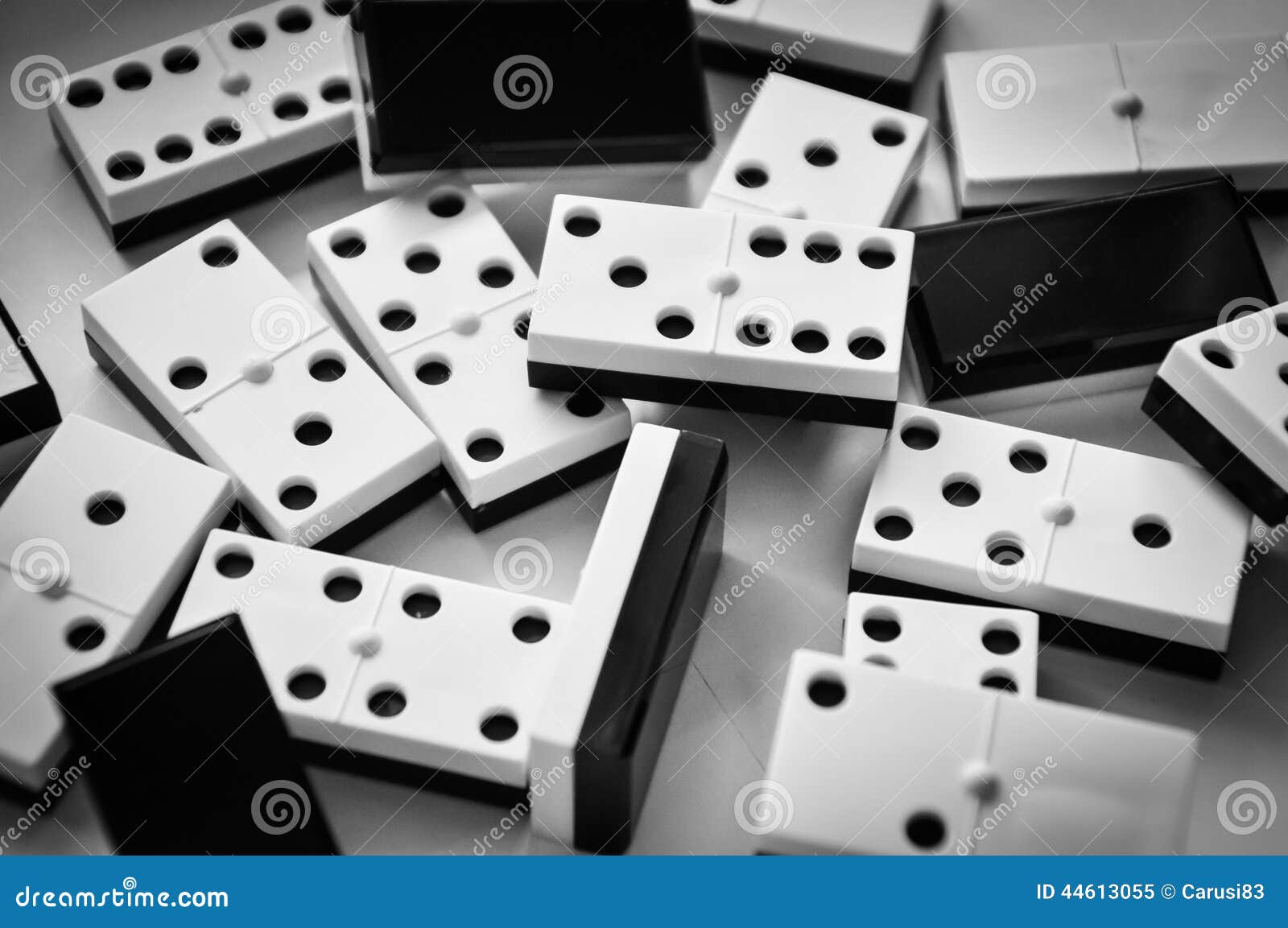 Domino pieces stock image. Image of dominos, background - 44613055