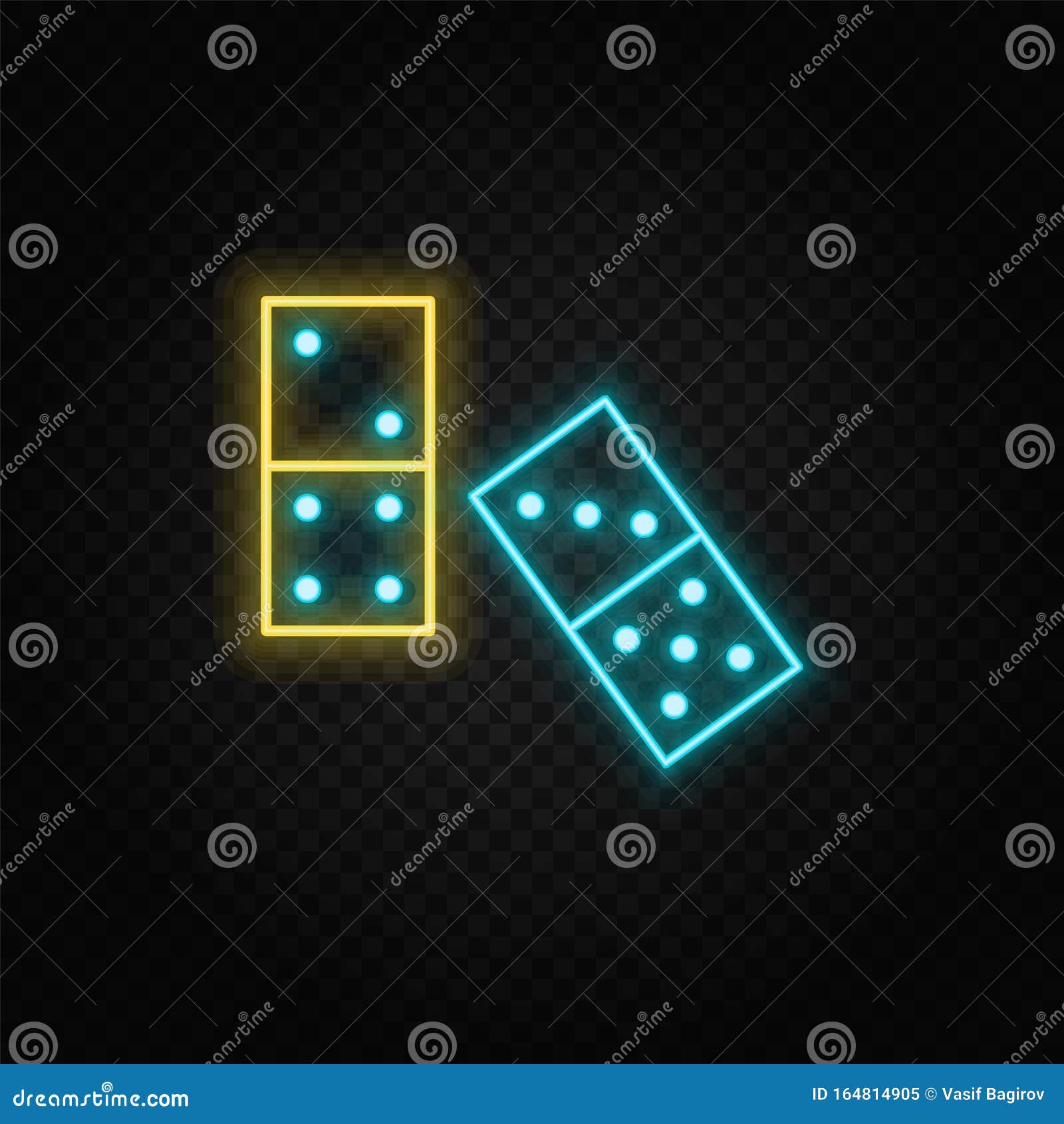 Domino Neon Logo Vector. Domino Neon Sign, Design Template, Modern ...