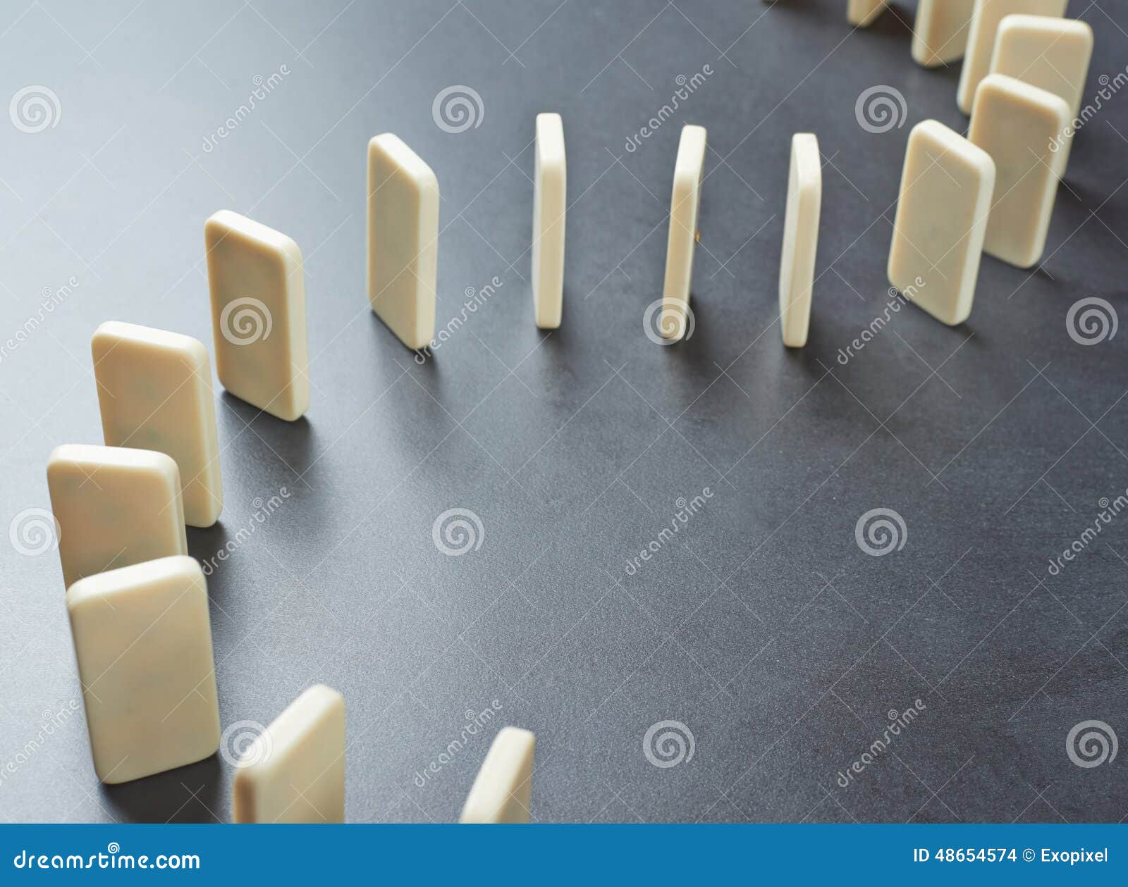 Domino S Effect Composition Stock Photo - Image of group, effect: 48654574