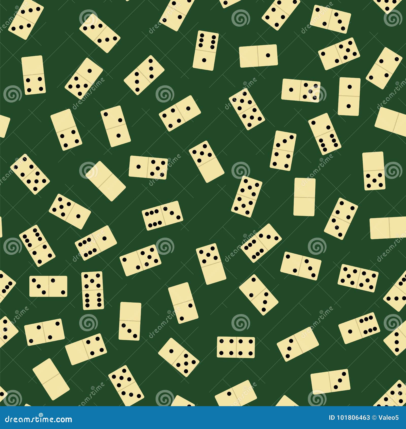 Domino Seamless Pattern. Board Game Texture Stock Illustration ...