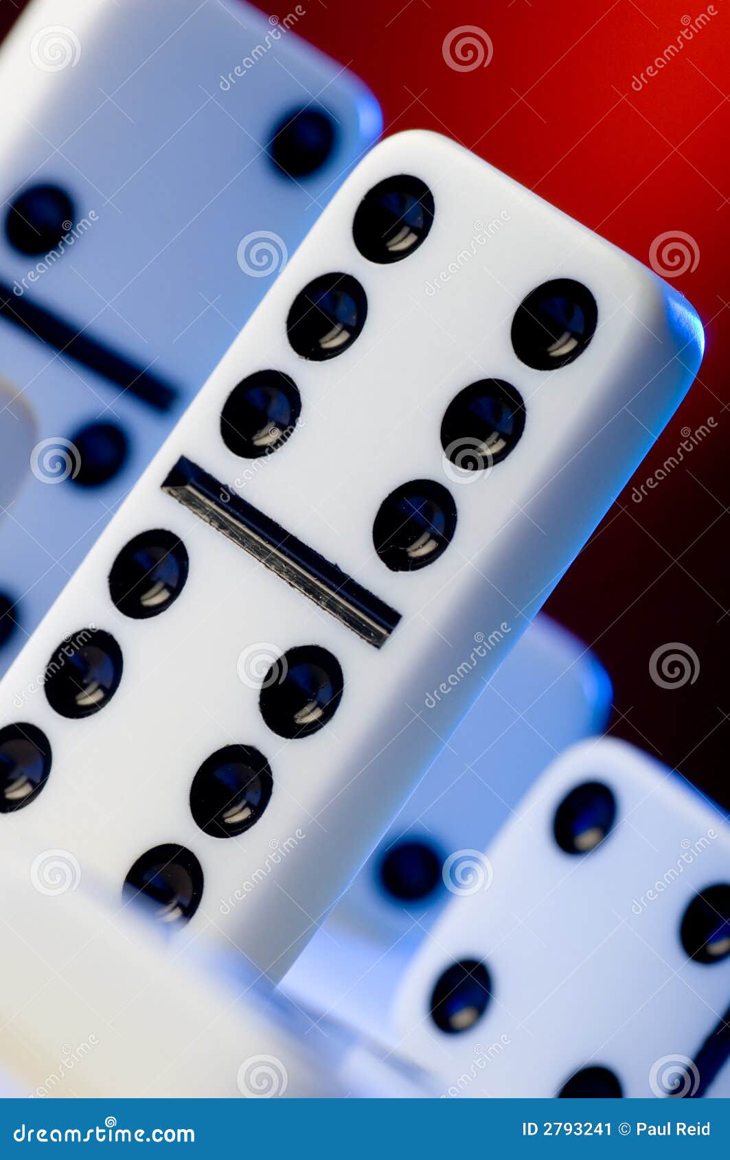 Dominoes stock image. Image of domino, tumble, dots, effect - 2793241