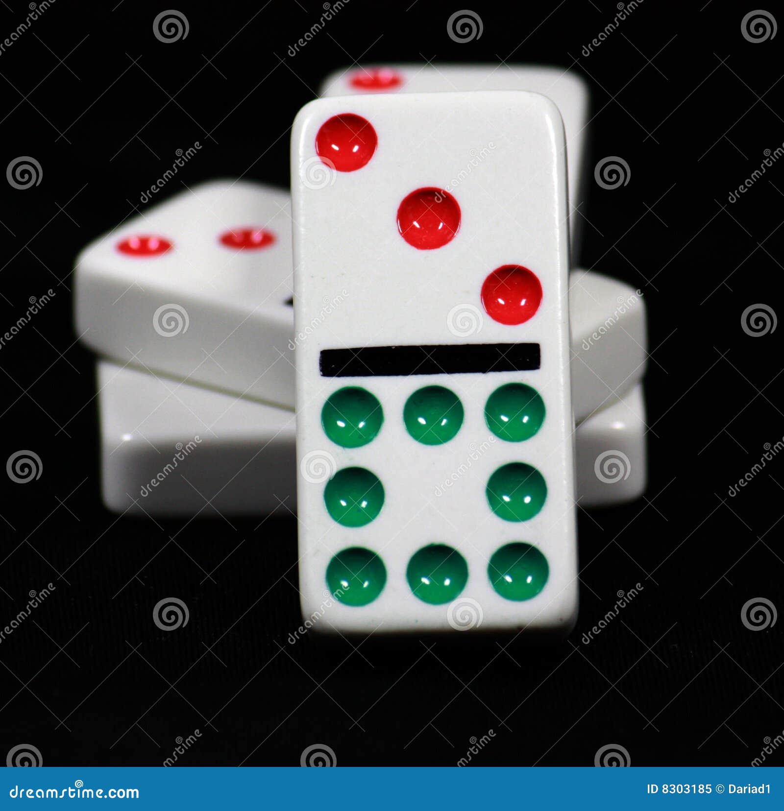 Dominoes stock image. Image of isolated, dots, objects - 8303185
