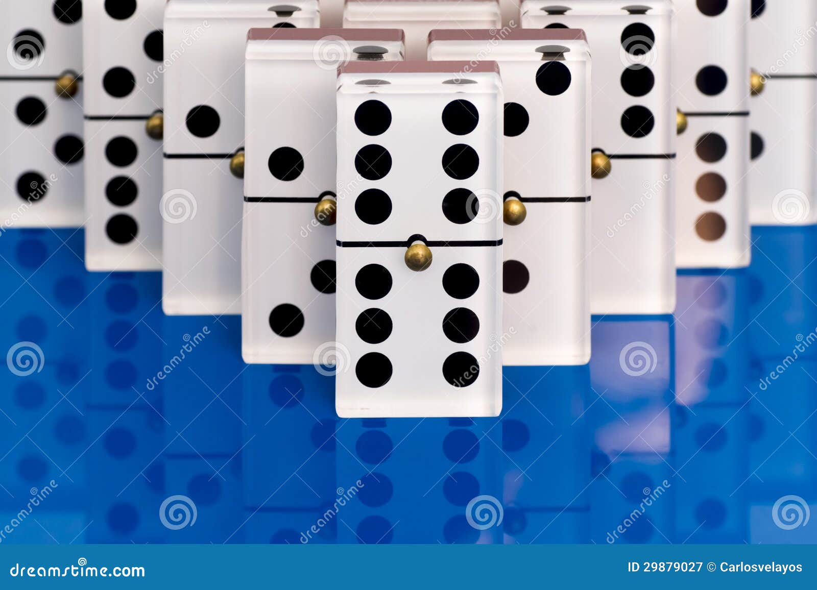 Dominoes on Blue stock image. Image of risk, domino, pieces - 29879027