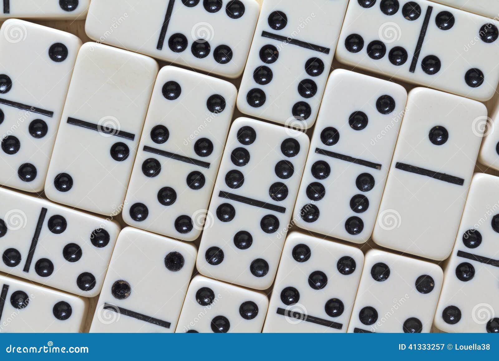Dominoes Close View stock image. Image of rectangular - 41333257