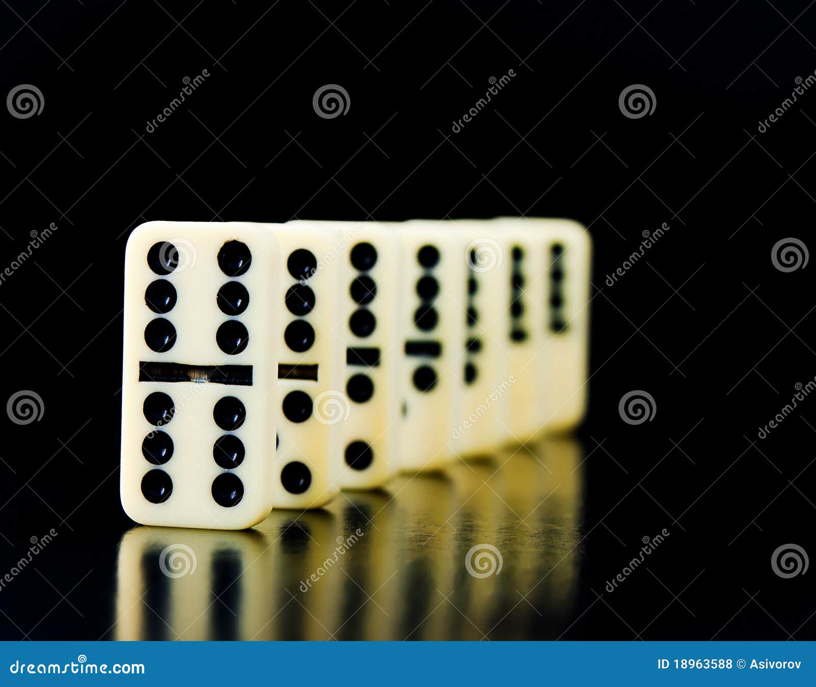 Dominoes counters stock photo. Image of close, symbol - 18963588