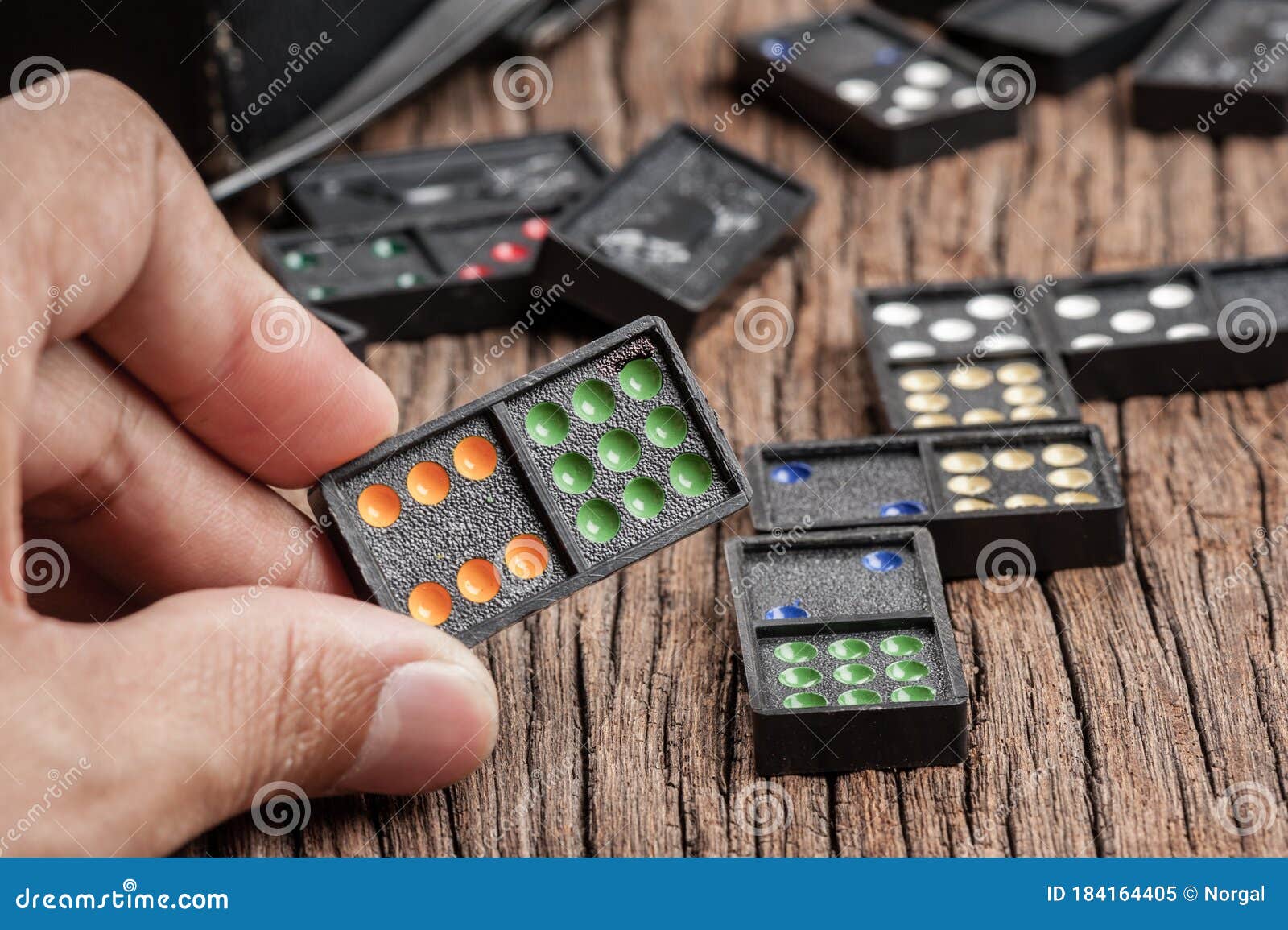 Dominoes stock image. Image of rectangle, object, pieces - 184164405