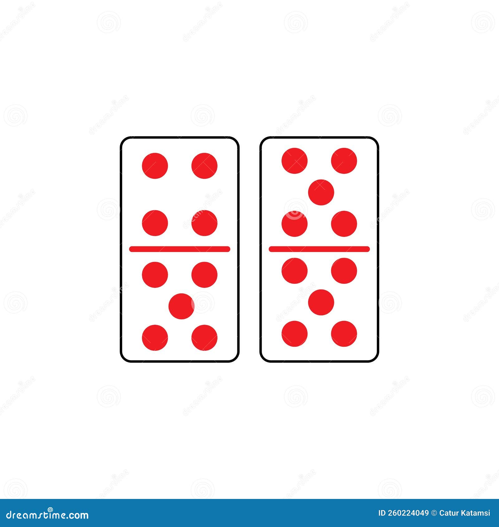 Dominoes icon logo vector stock vector. Illustration of table - 260224049