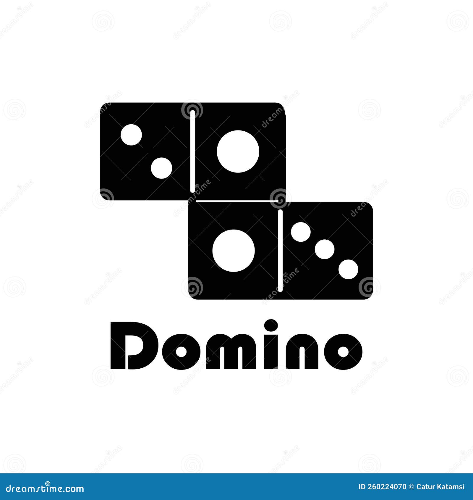 Dominoes icon logo vector stock illustration. Illustration of dominoes ...