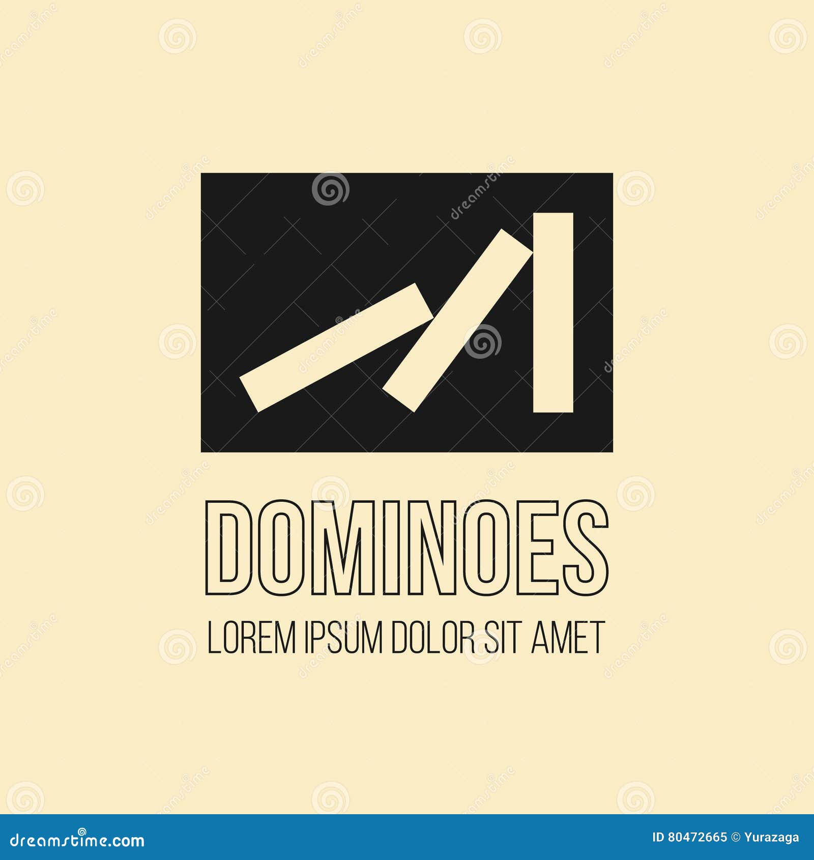 Dominoes logo design stock illustration. Illustration of business ...