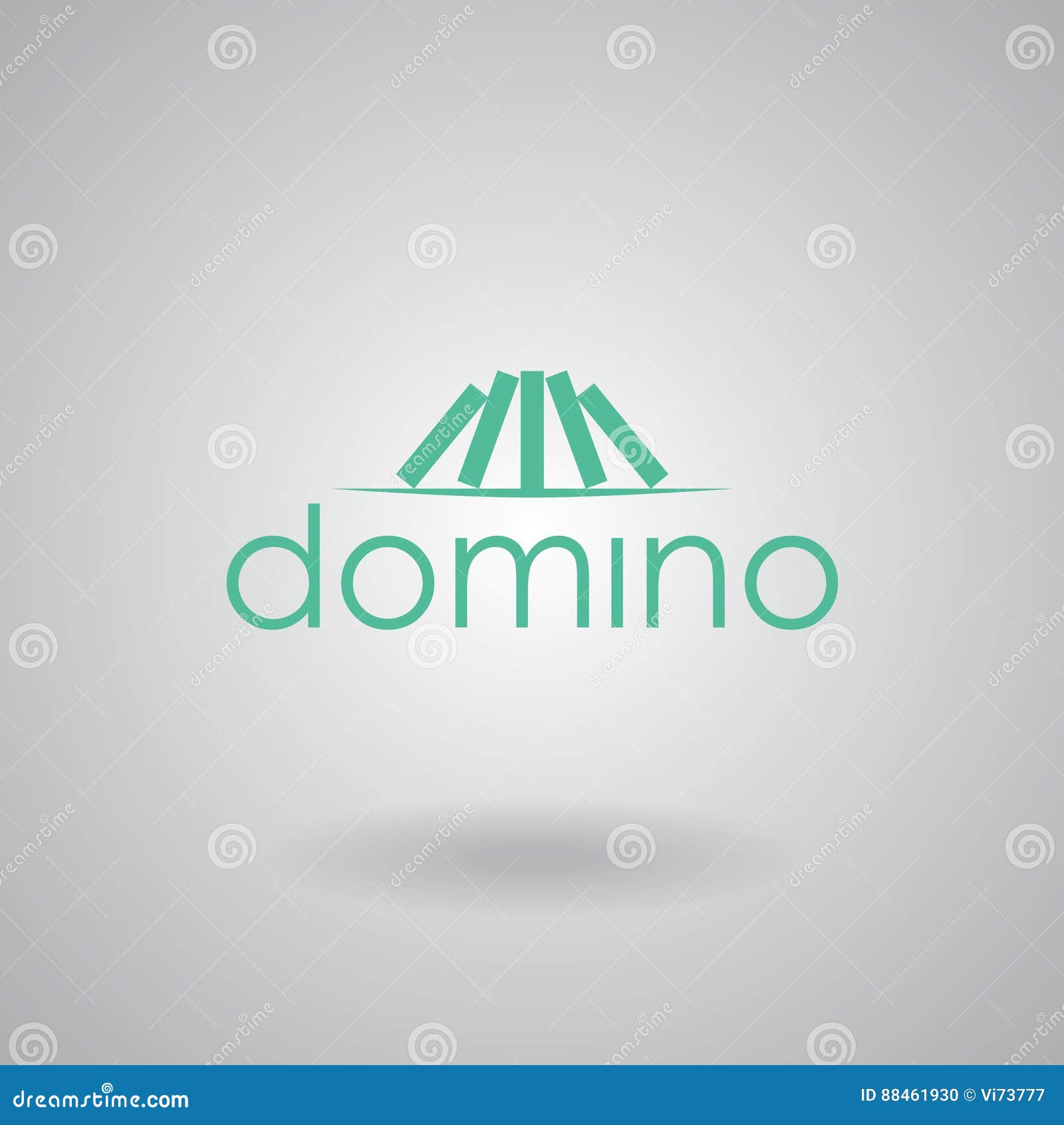 Dominoes Logo Vector Design. Icon Symbol Template Stock Vector ...