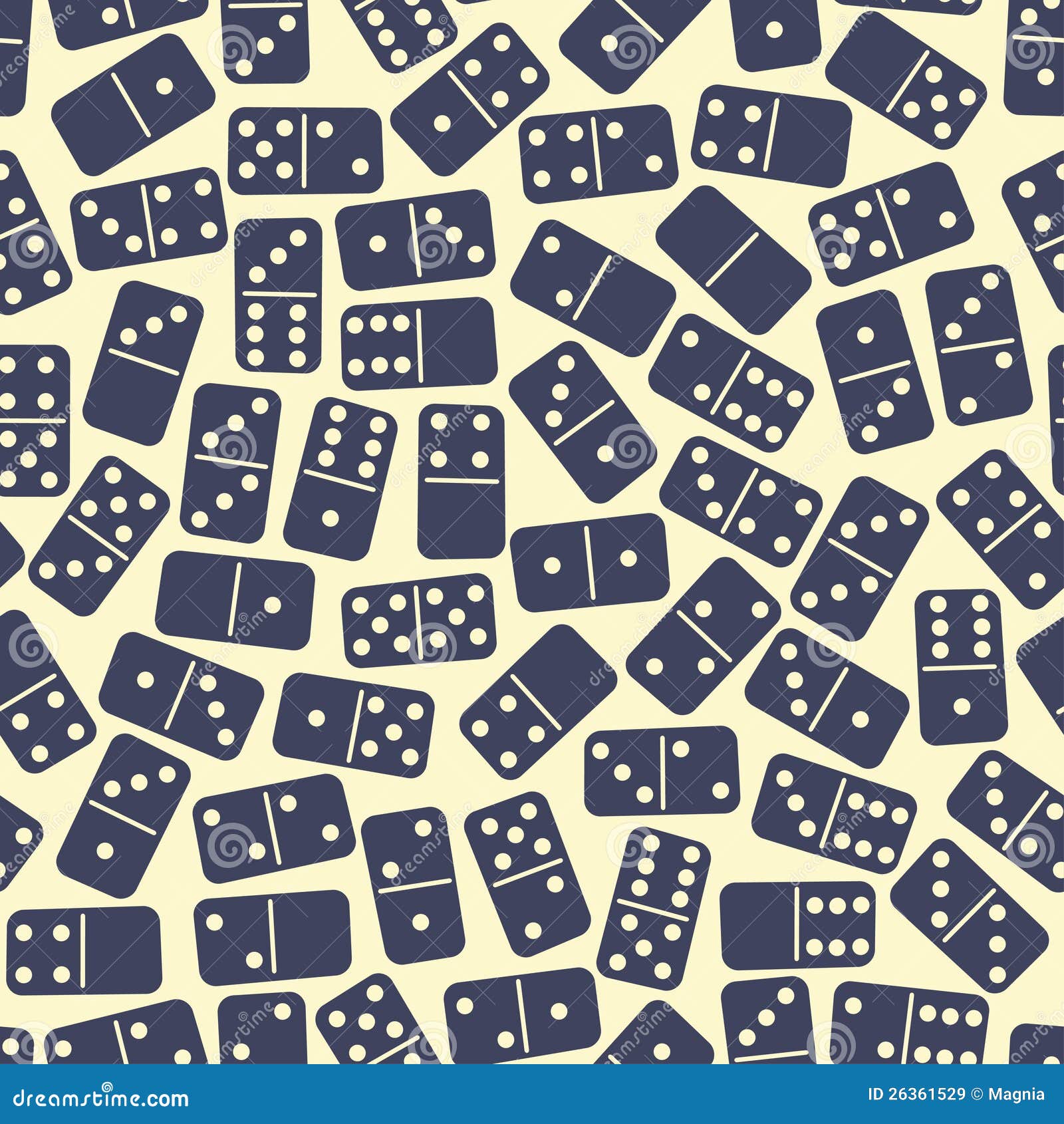 Dominoes pattern stock vector. Image of business, leisure - 26361529