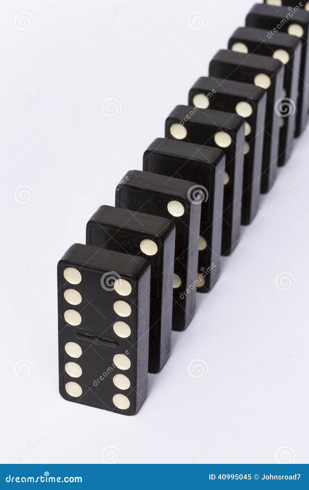 Dominoes Row stock image. Image of vintage, configuration - 40995045