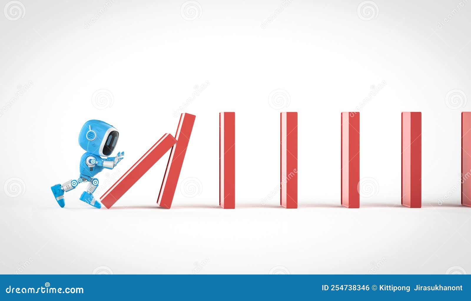 Dominó El Asistente Robótico Azul O El Robot De Inteligencia Artificial ... Dominó El Asistente Robótico Azul O El Robot De Inteligencia Artificial ...