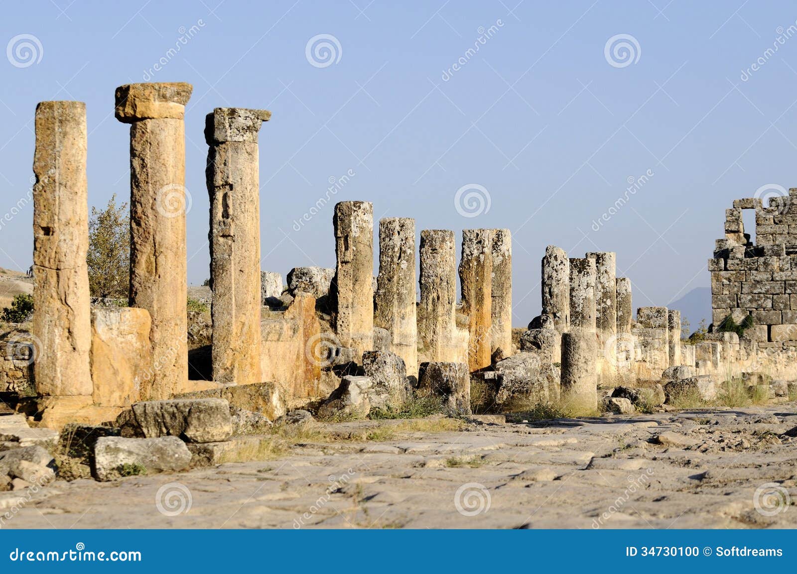 Domitian Gate Ruins In The Ancient Greco Roman City Hierapolis ...