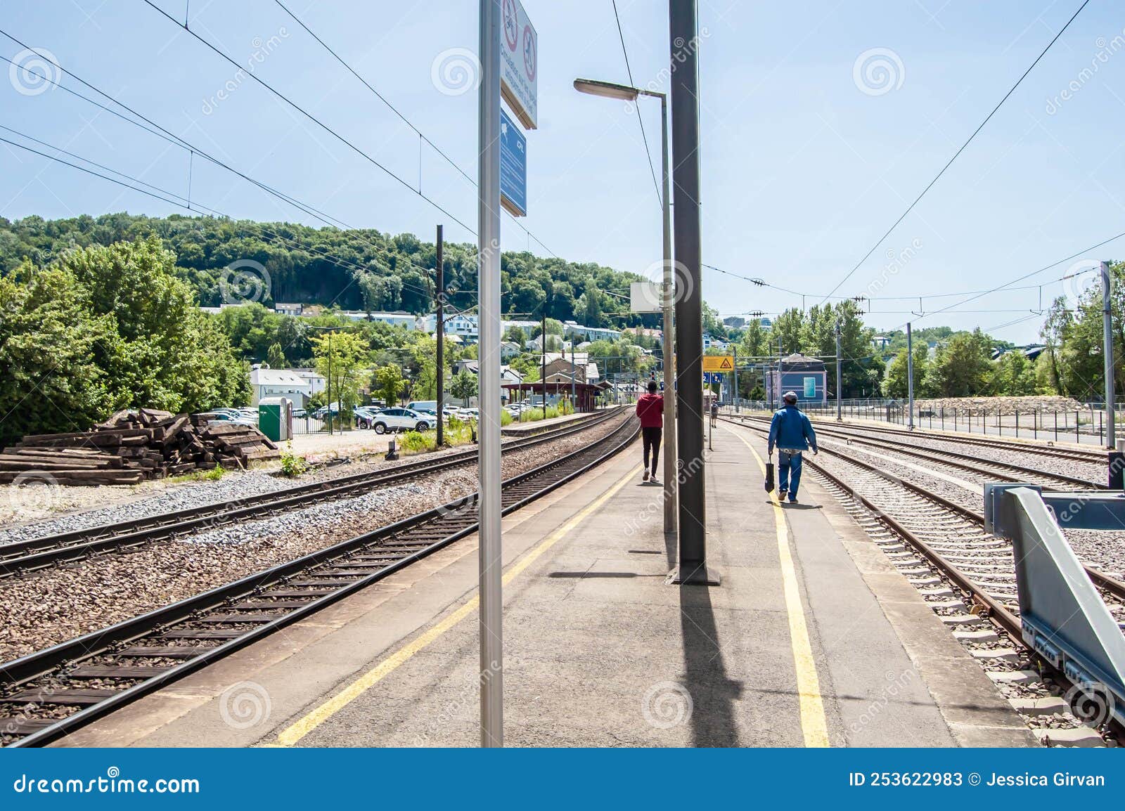 DOMMELDANGE, LUXEMBOURG - 20 June 2022: Dommeldange Train Station in ...