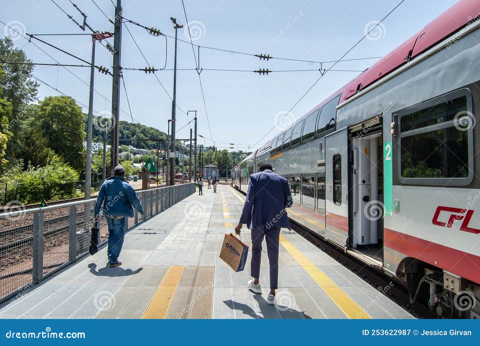 DOMMELDANGE, LUXEMBOURG - 20 June 2022: Dommeldange Train Station in ...