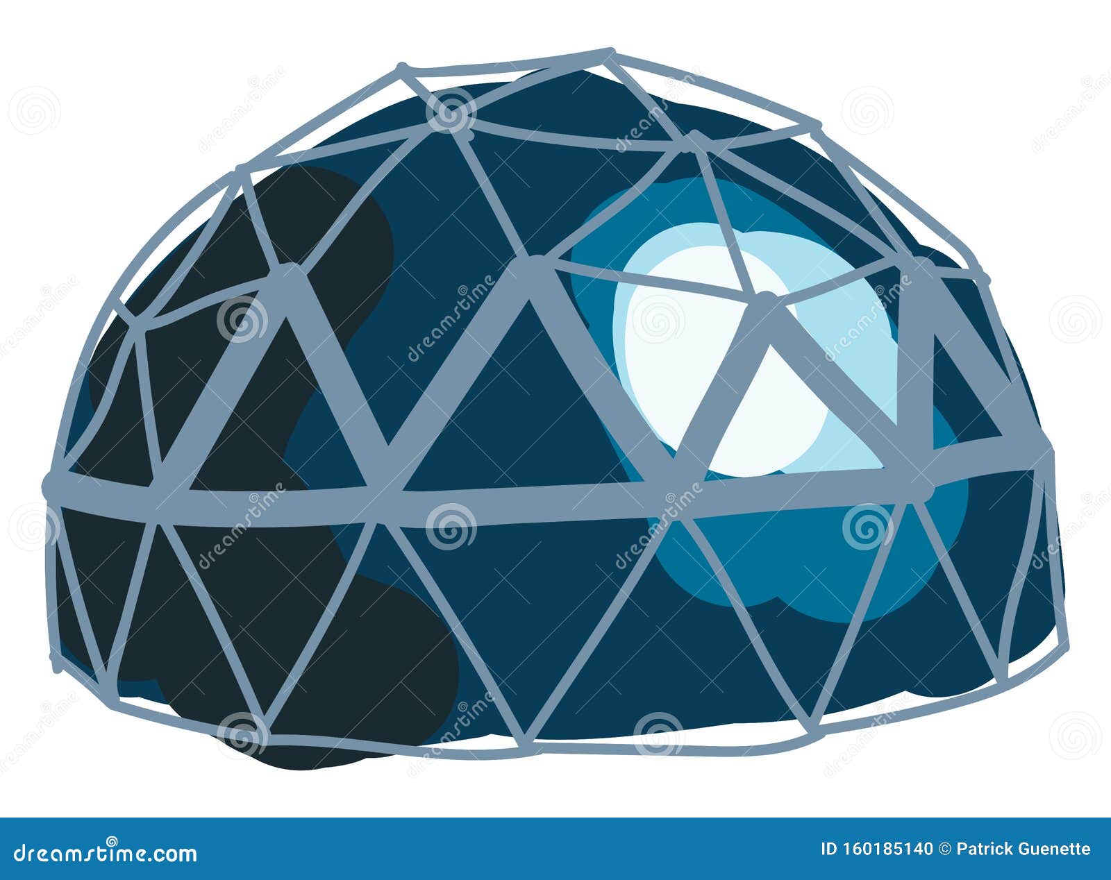 Domo, ilustración, vector ilustración del vector. Ilustración de arte - 160185140