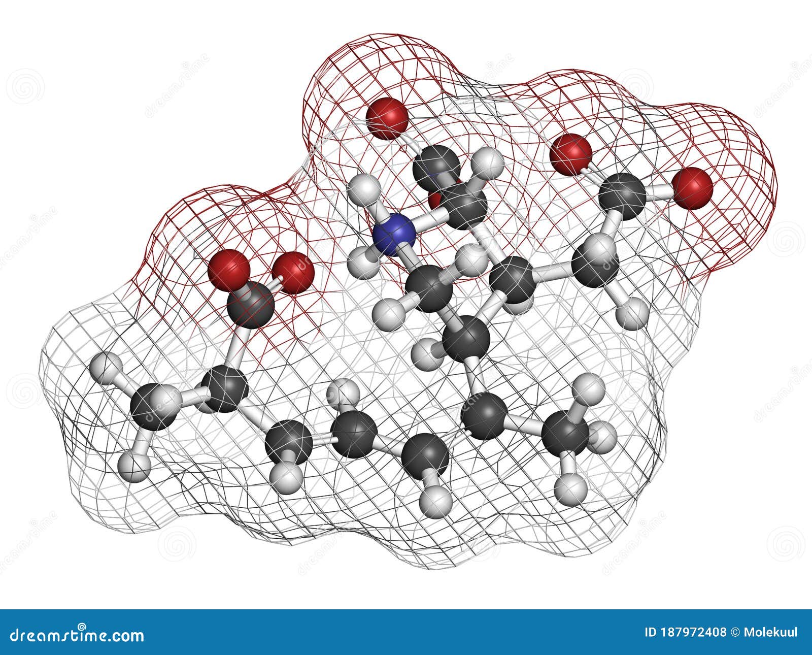 Domoic Acid Algae Poison Molecule. Responsible for Amnesic Shellfish ...