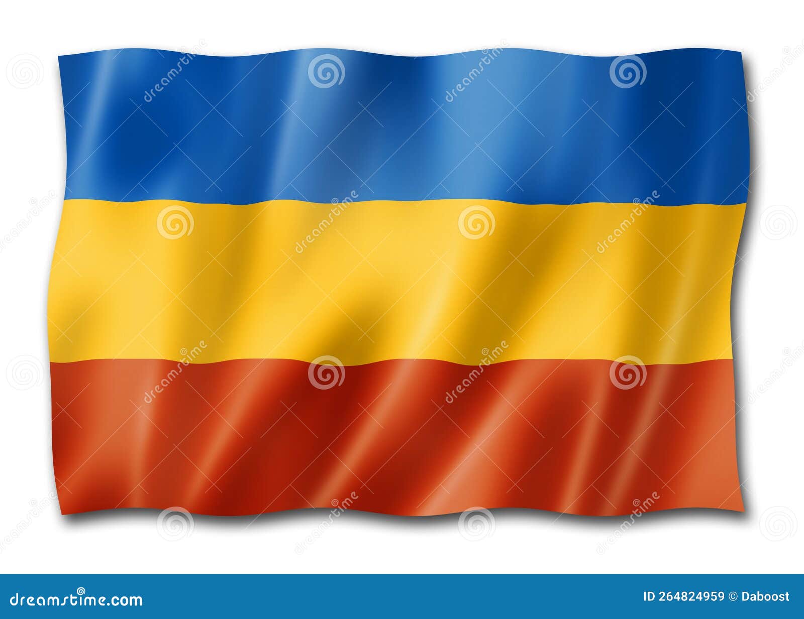 Don Cossacks Ethnic Flag, Russia Stock Illustration - Illustration of ...