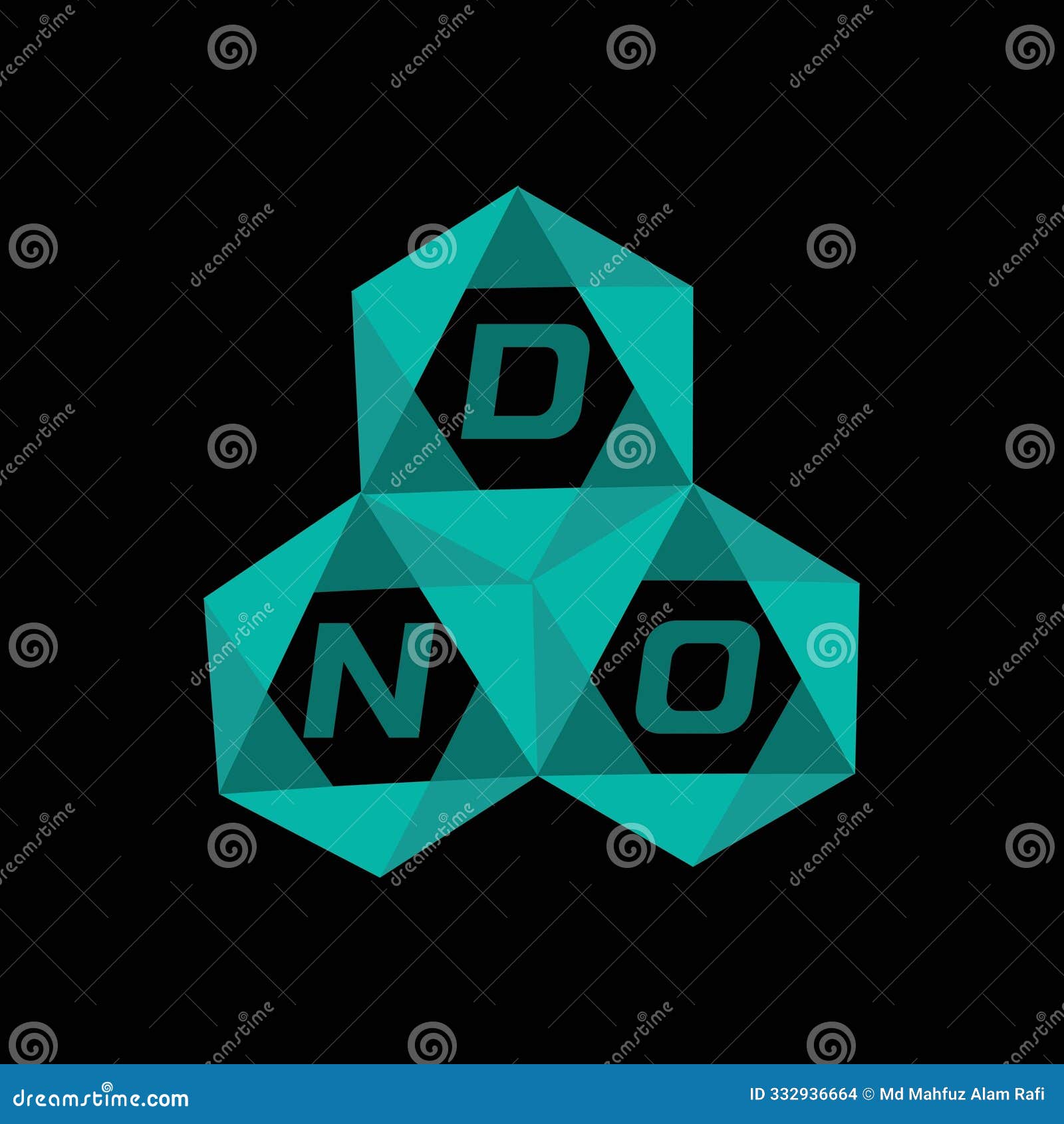 DON Creative Minimalist Letter Logo. DON Unique Vector Initials ...