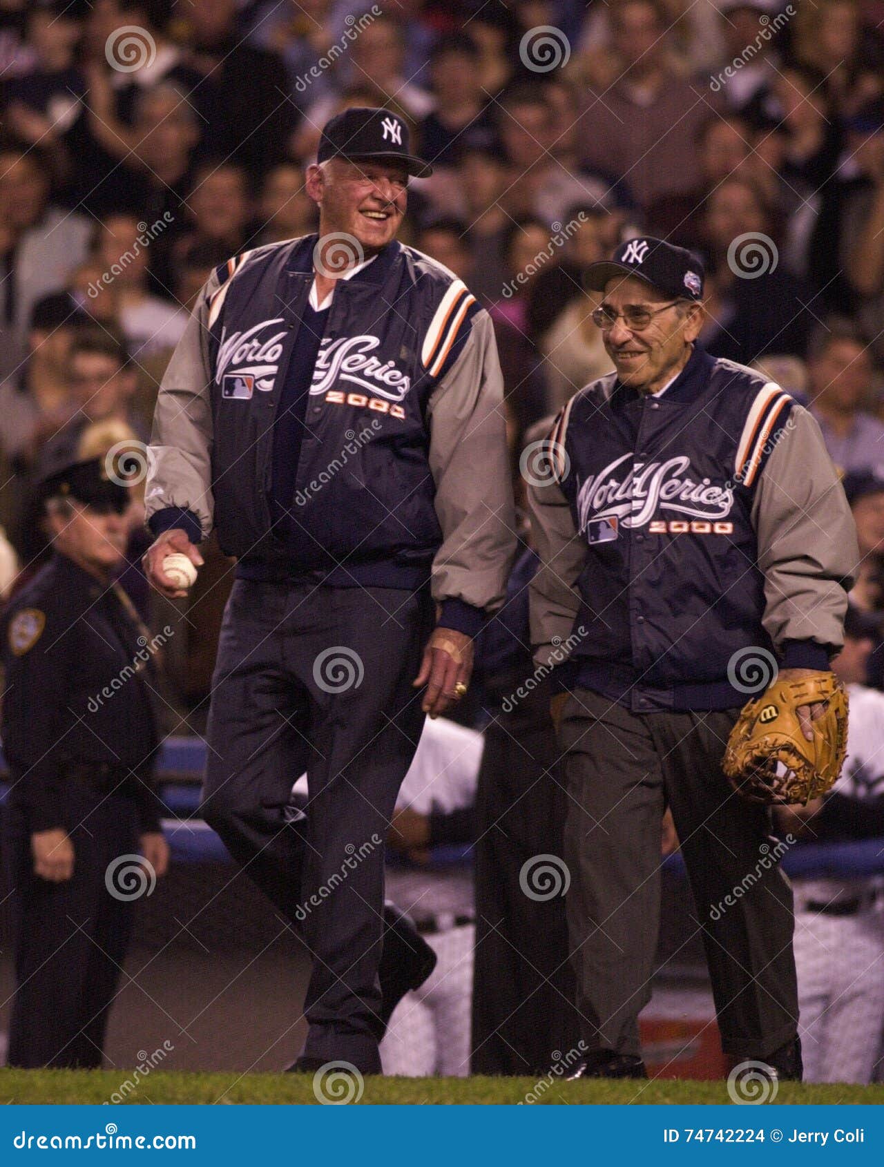 Don Larsen et Yogi Berra image stock éditorial. Image du mettez - 74742224