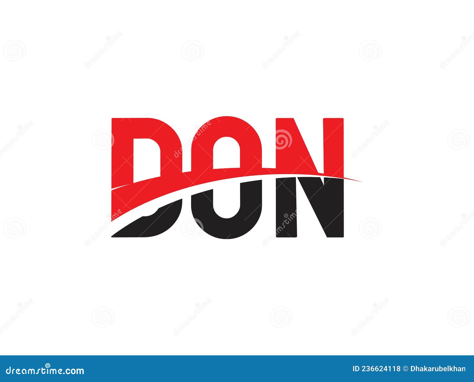DON Letter Initial Logo Design Vector Illustration Stock Vector ...