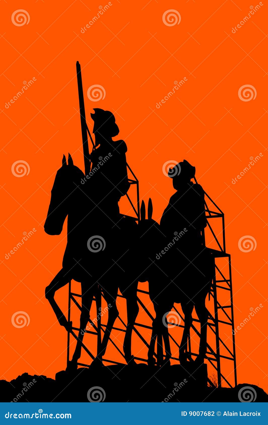 Don quixote stock illustration. Illustration of dreamer - 9007682