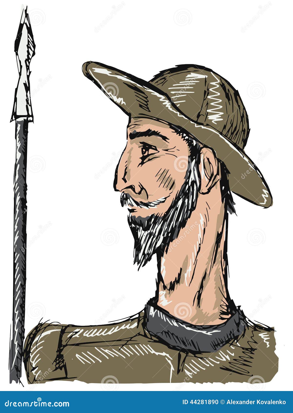 Don Quixote - An Hand Painted Illustration. Digital Drawing Tech ...