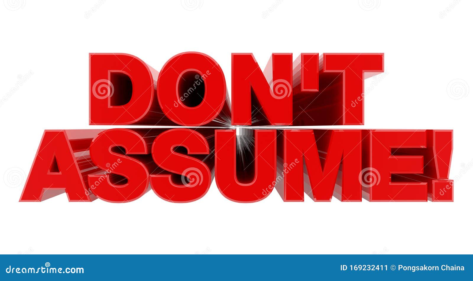 Assume Word On White Stock Photo | CartoonDealer.com #307983210