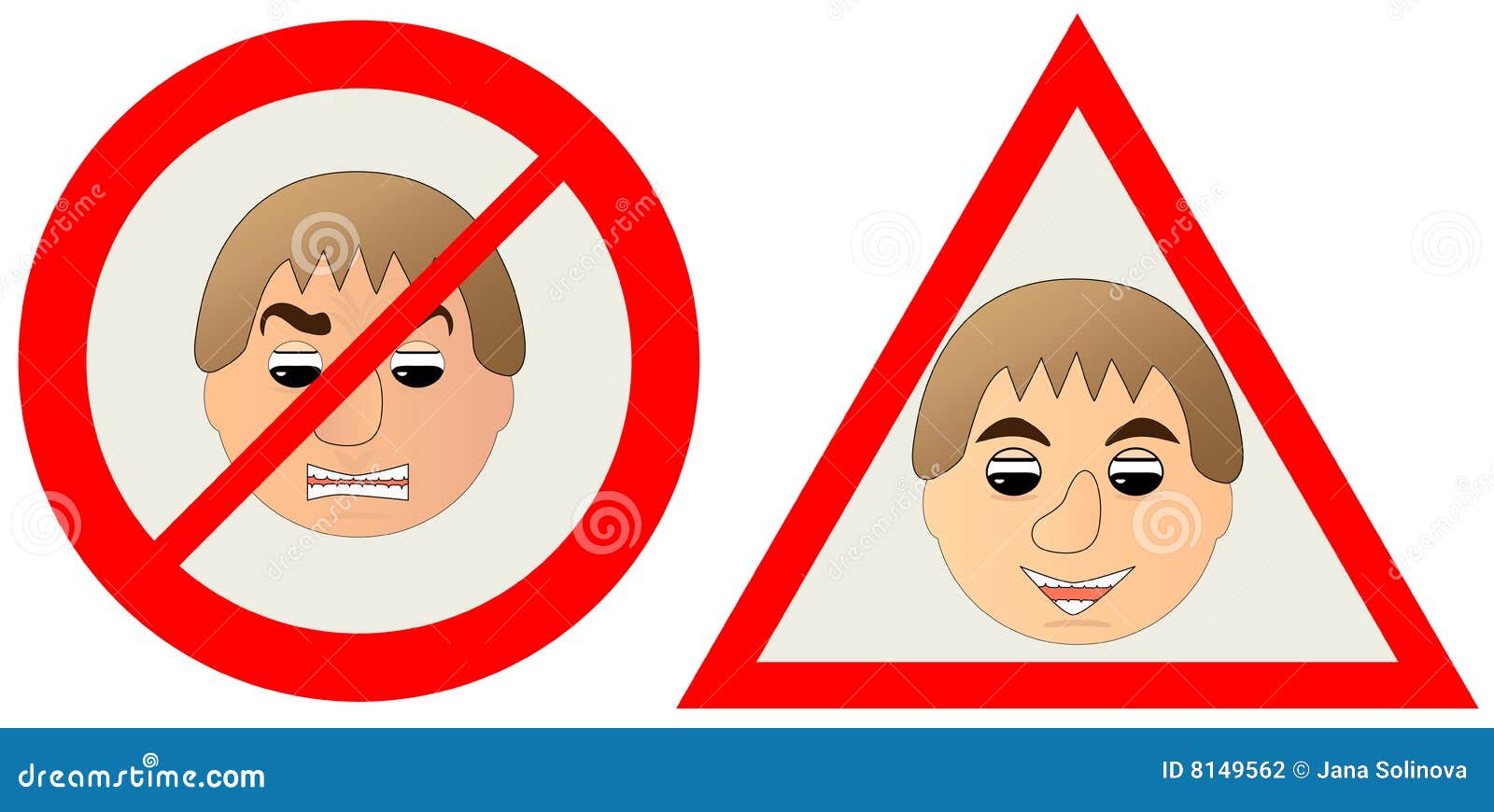 Don`t Be Angry, Keep Smiling Stock Vector - Illustration of smiling ...