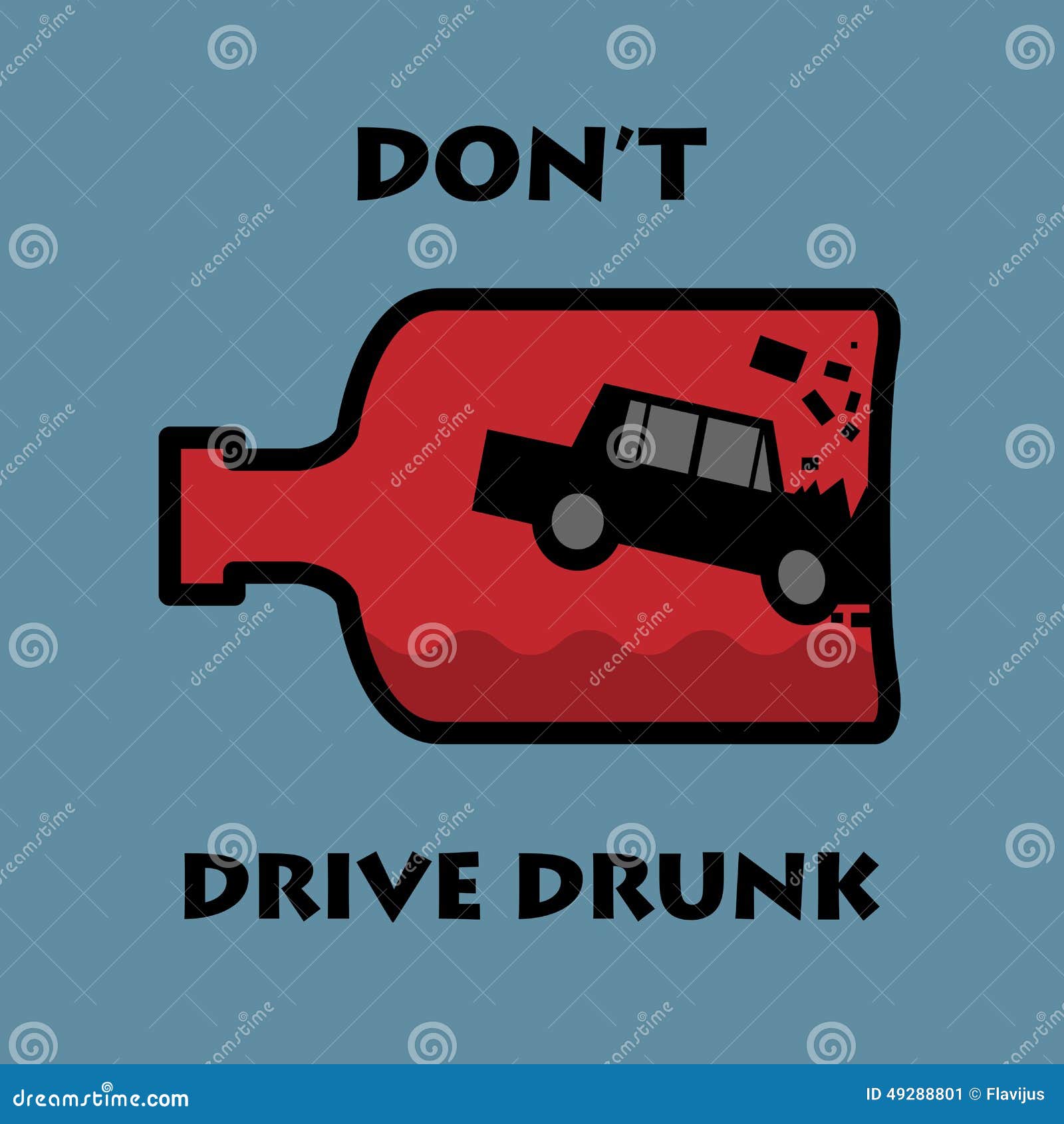 Don t drive drunk stock illustration. Illustration of restriction ...