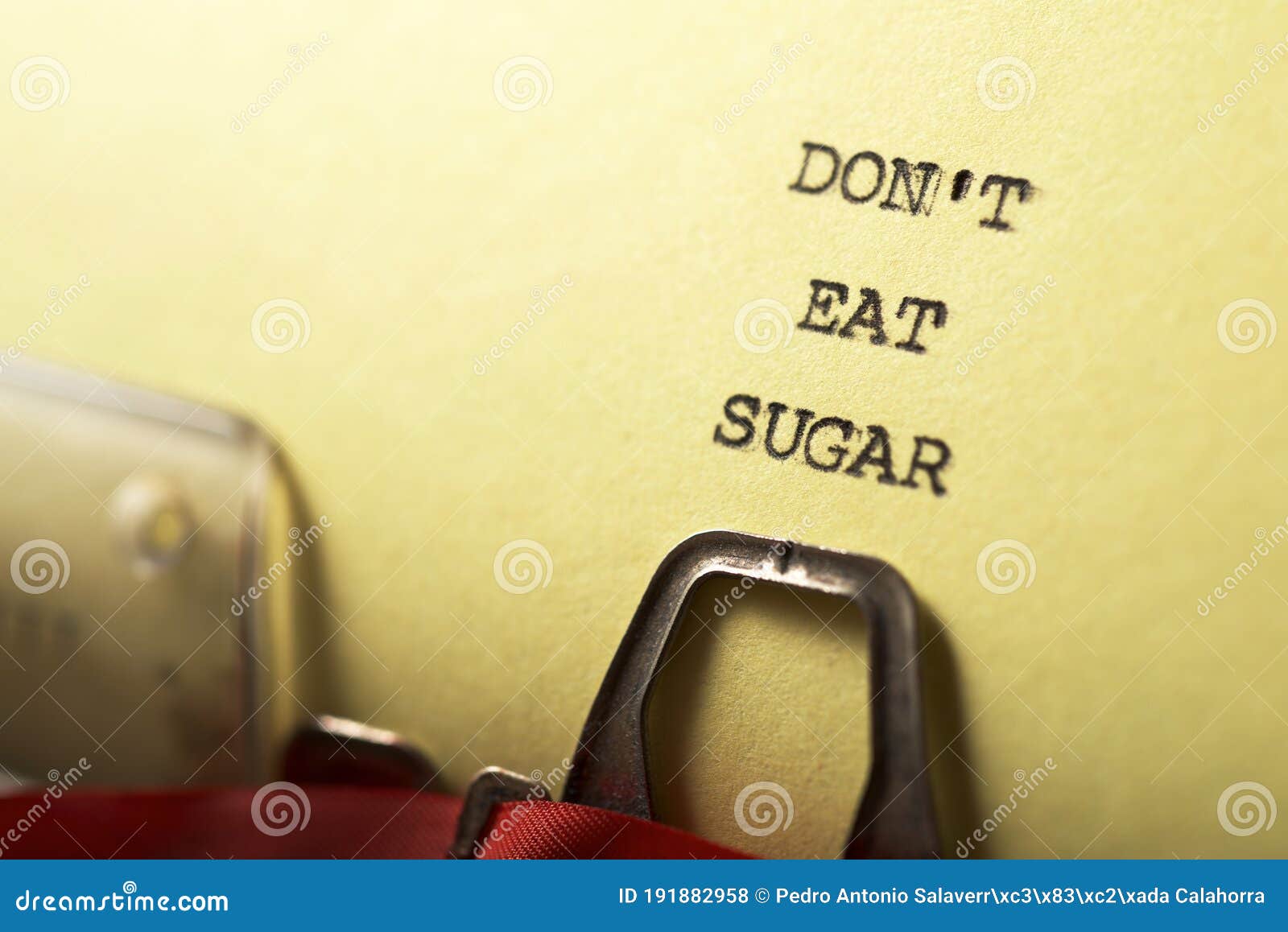 Don`t eat sugar stock photo. Image of calories, eating - 191882958