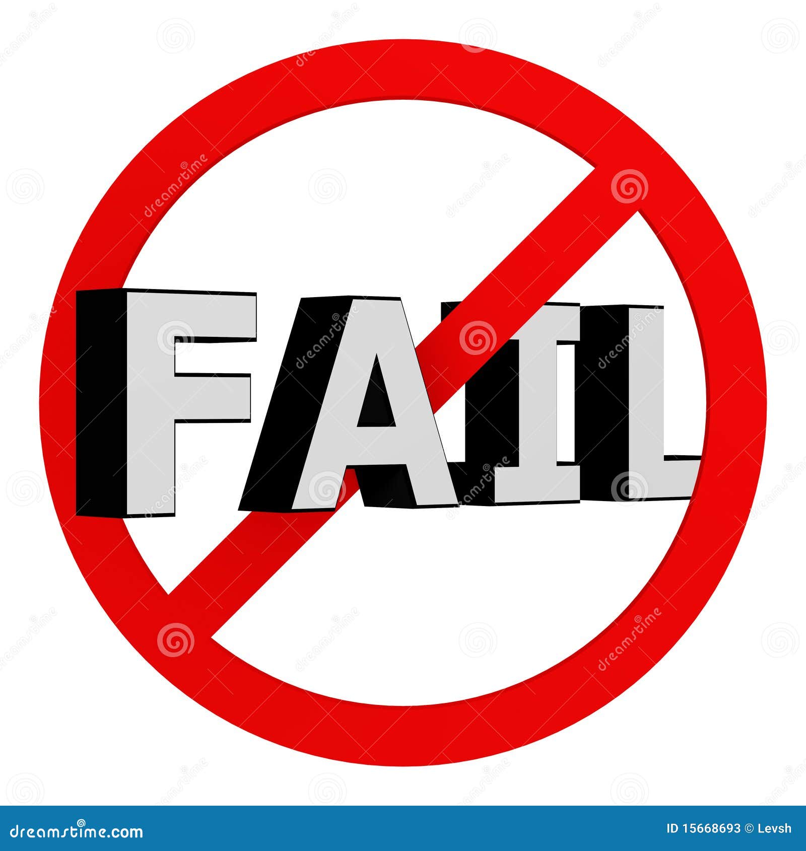 Don t fail stock illustration. Illustration of danger - 15668693