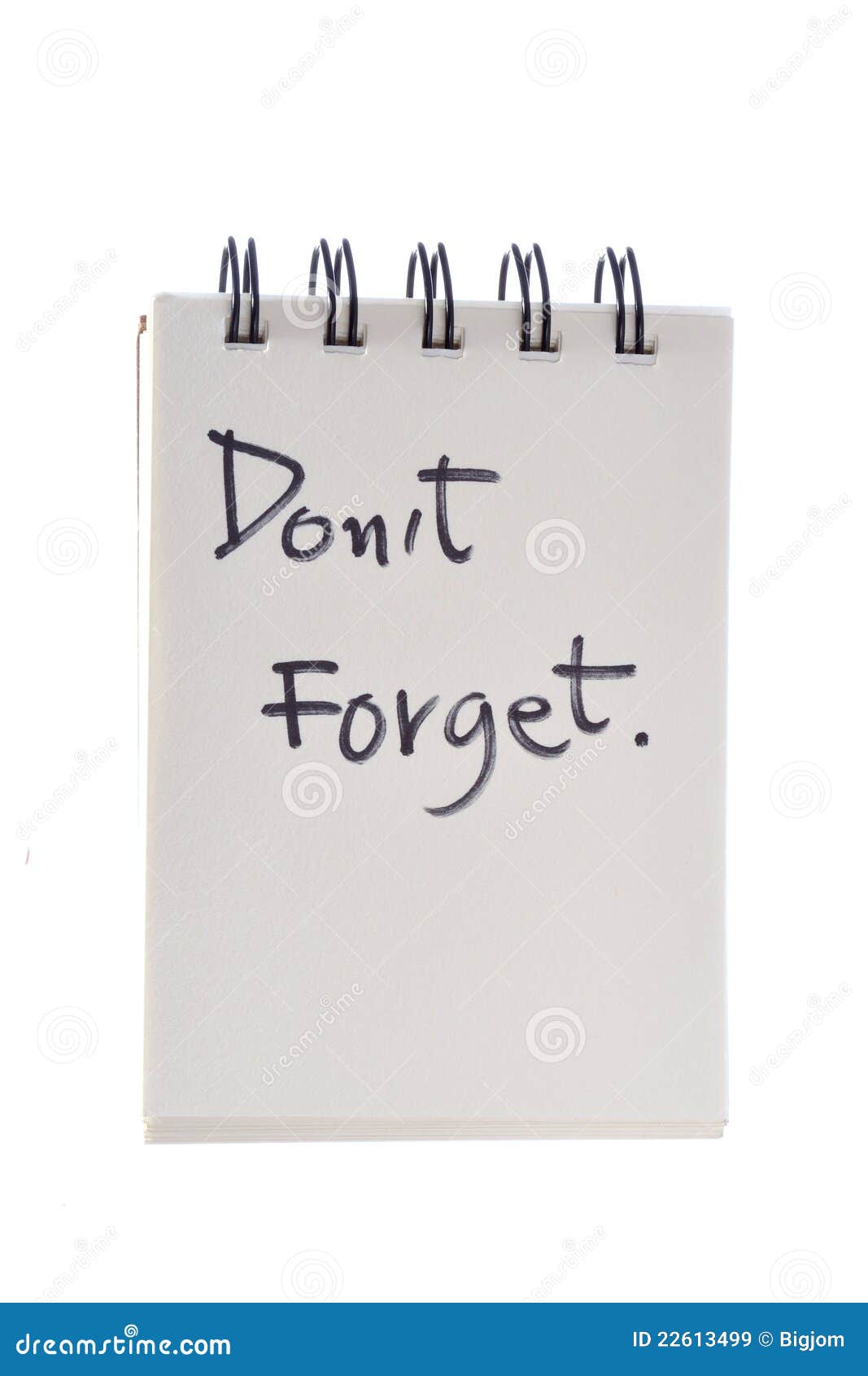 Don t forget note stock image. Image of paste, publish - 22613499