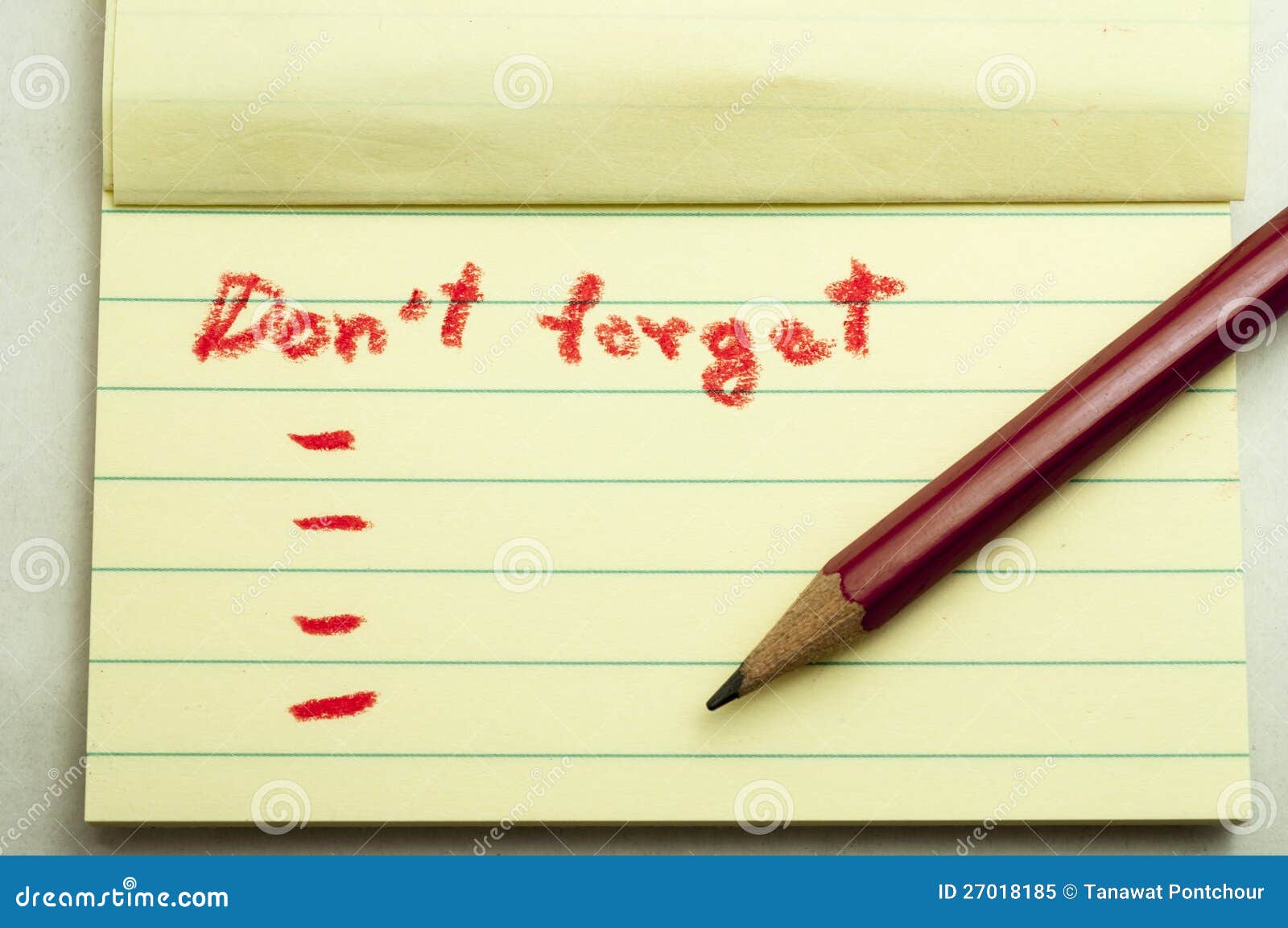 Don,t forget note stock image. Image of writing, sticky - 27018185