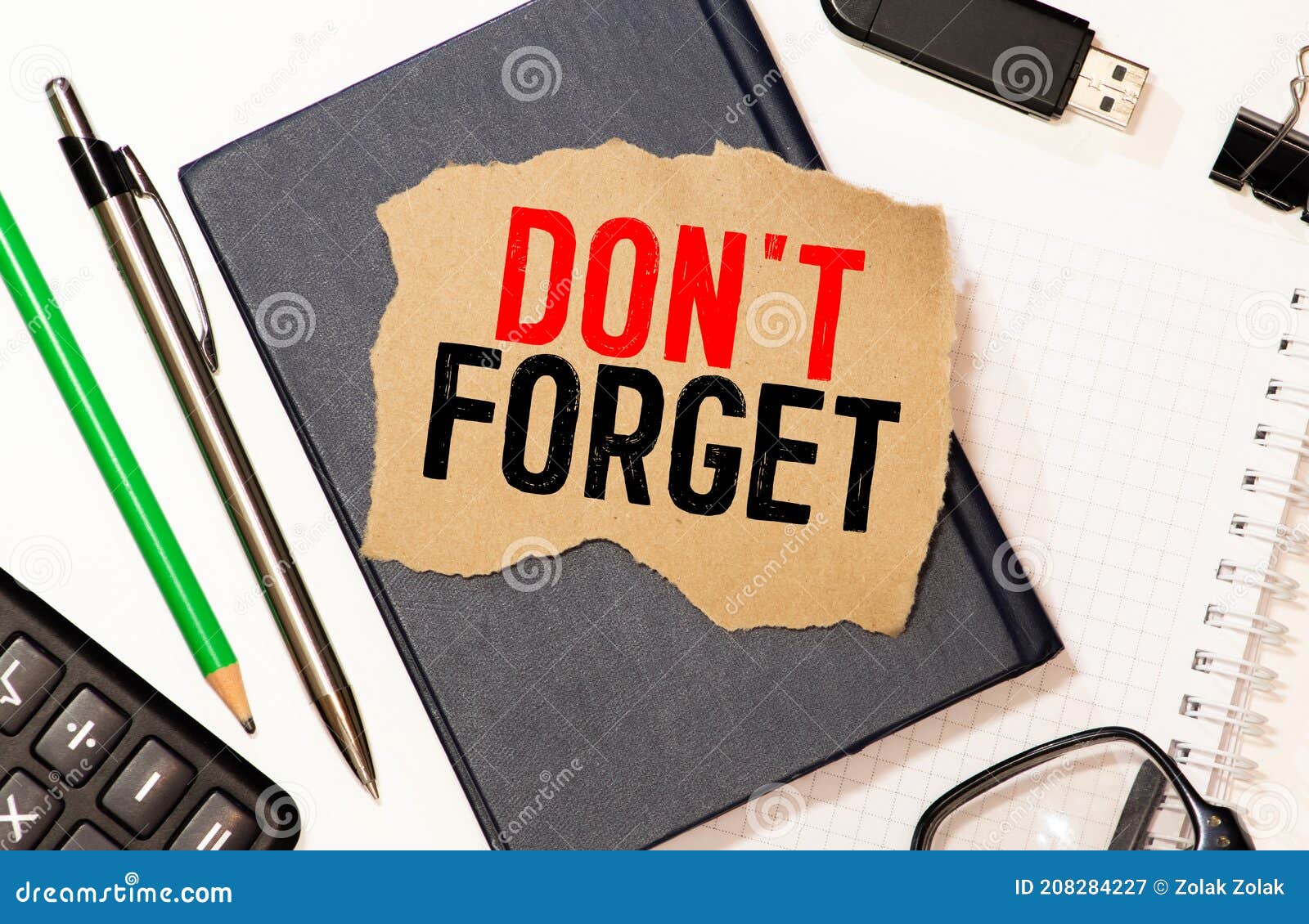 Forget, Reminder, Combination Of Colour Concept- Close Up Black ...