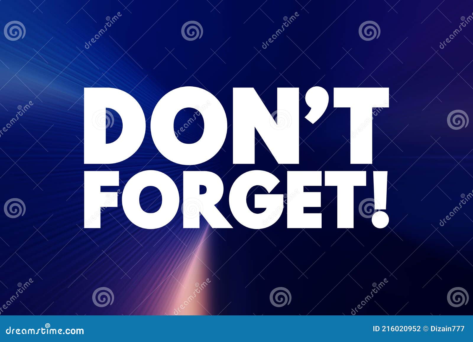 Don`t Forget Text From Magazine Letters Pinned To A Cork Notice Board ...