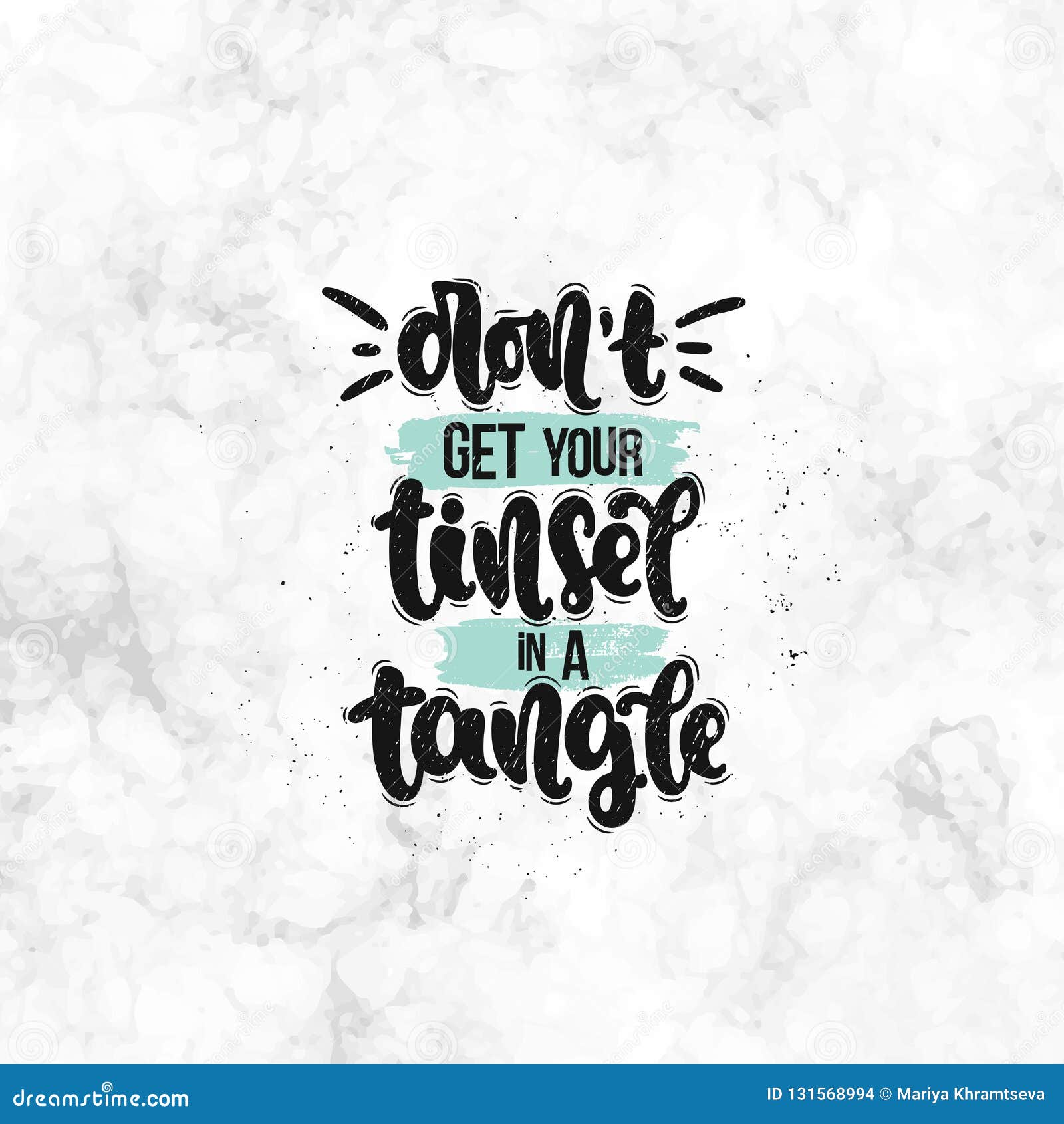 Don`t Get Your Tinsel in a Tangle Stock Vector - Illustration of ... Don`t Get Your Tinsel in a Tangle Stock Vector - Illustration of ...