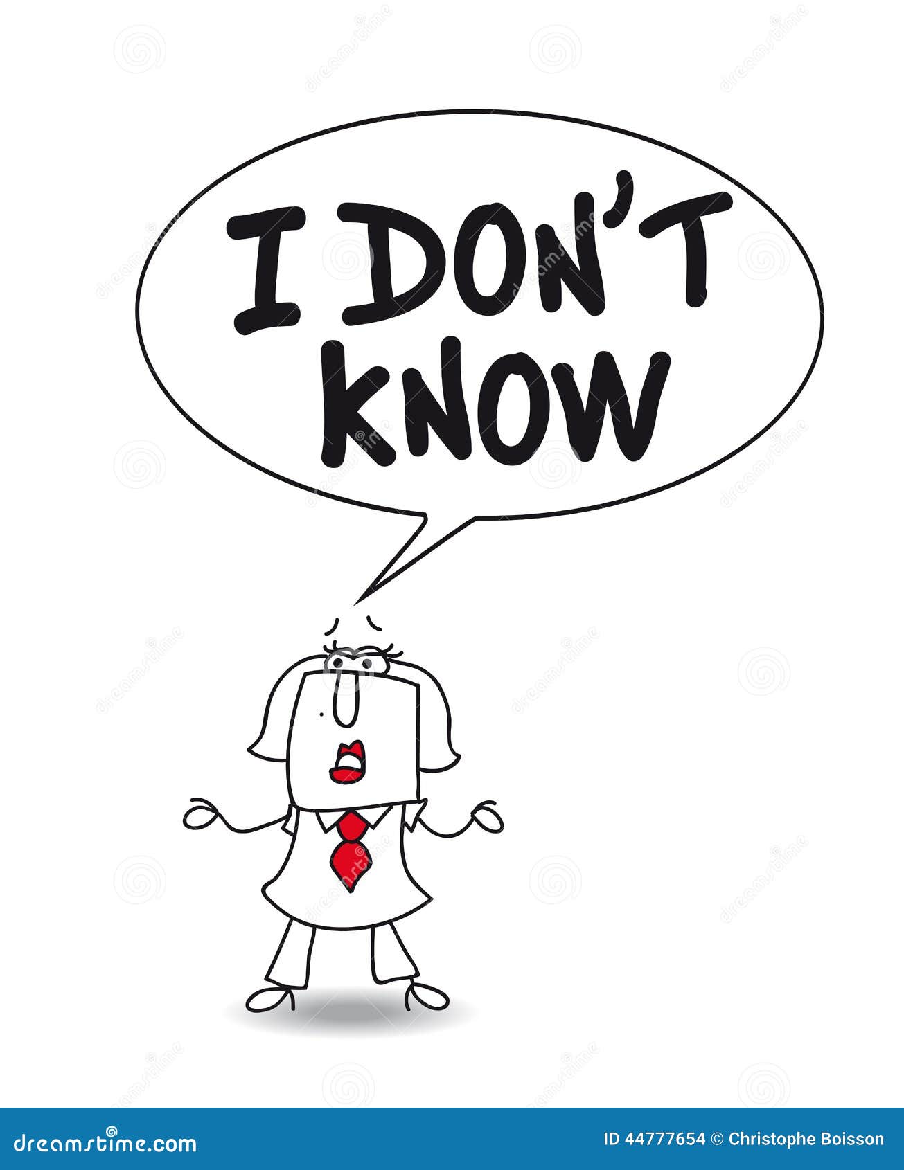 Don t know stock vector. Illustration of issue, conversation - 44777654