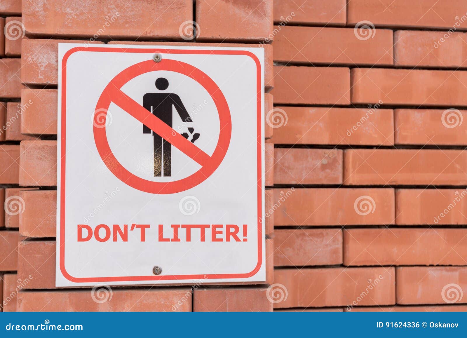 Don`t litter sign stock photo. Image of clean, dump, environmental ...