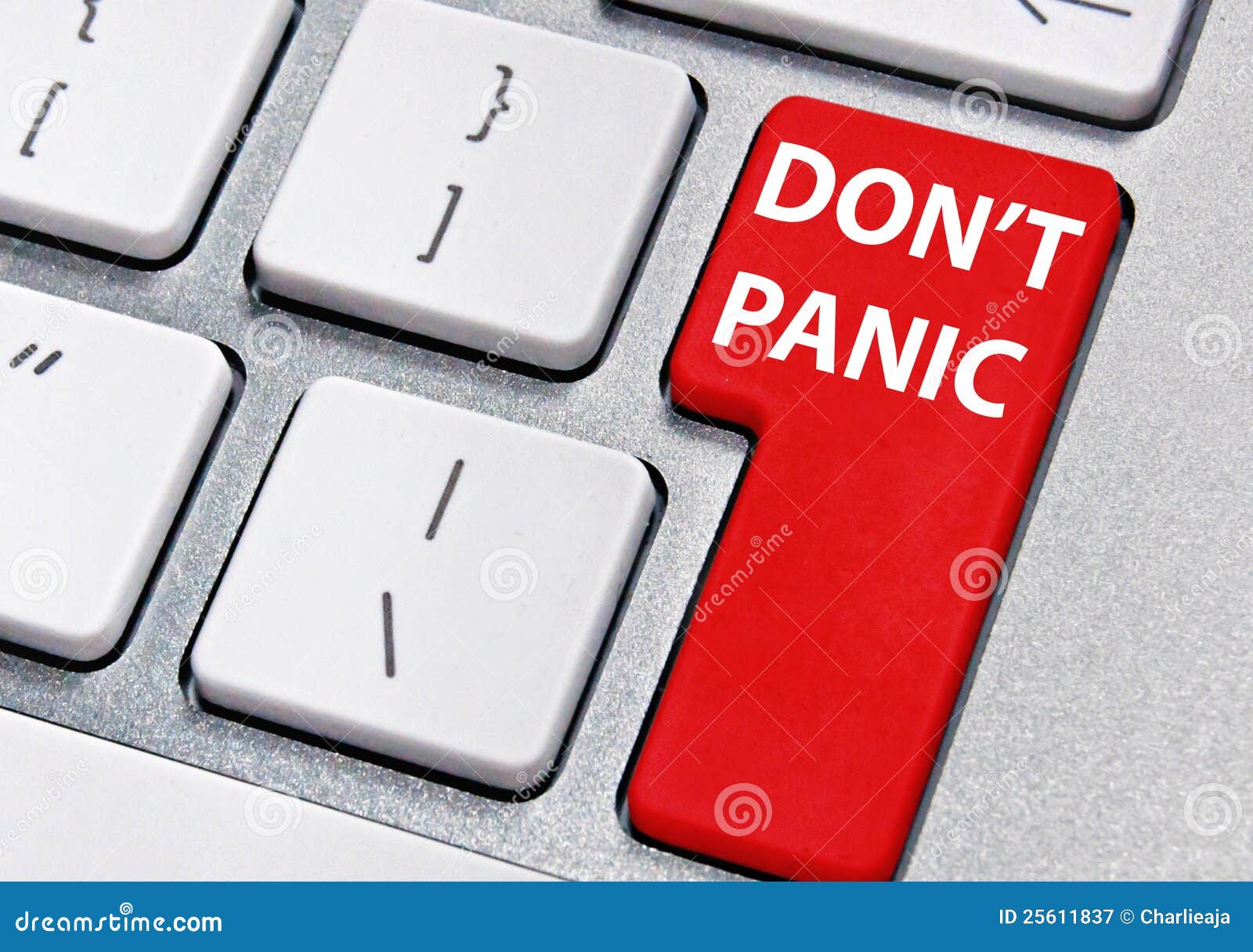 Don t panic stock image. Image of emergency, keyboard - 25611837