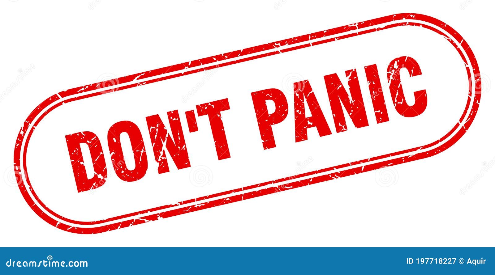 A Panic Grunge Sticker. The Old Template For Modern Designs Vector ...