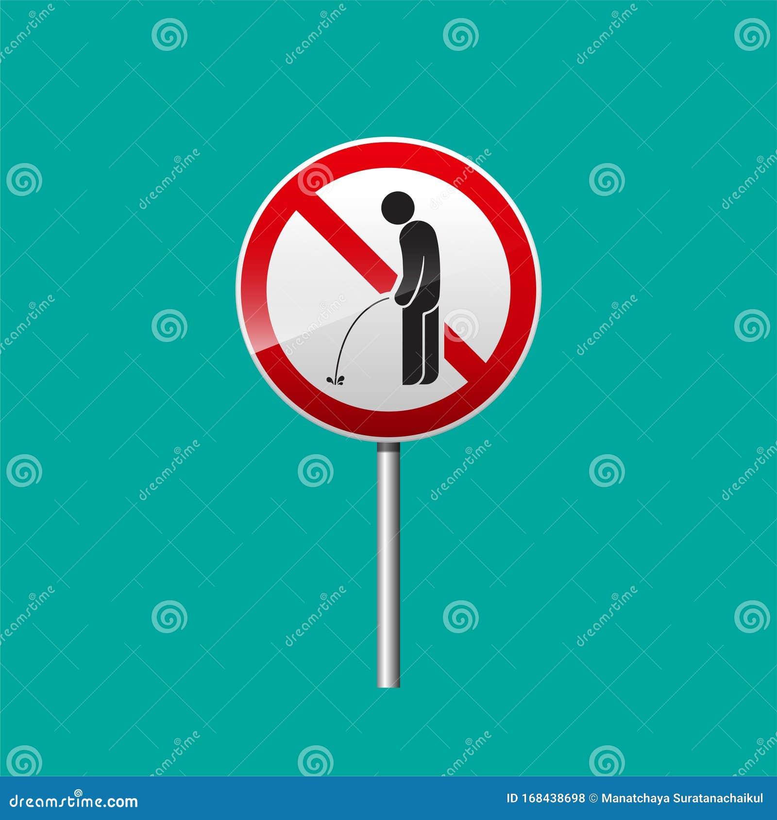 Don`t pee sign. stock vector. Illustration of male, behavior - 168438698