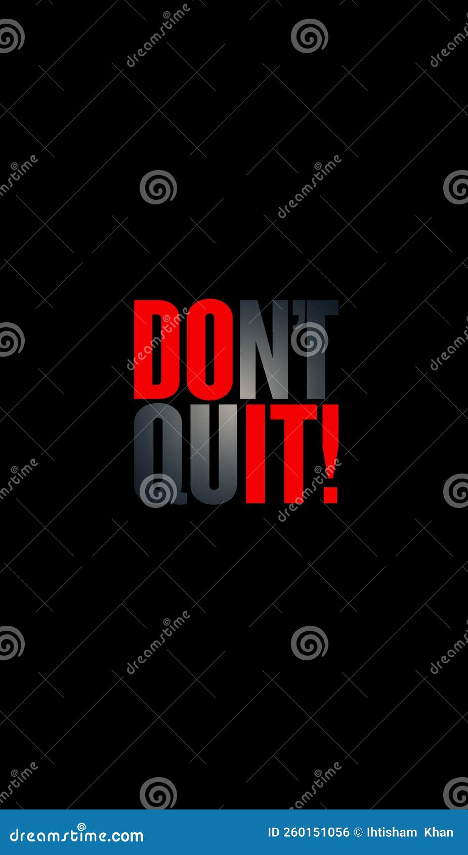 Do Not Quit, Get Fit. Motivational Vector Illustration With Female ...