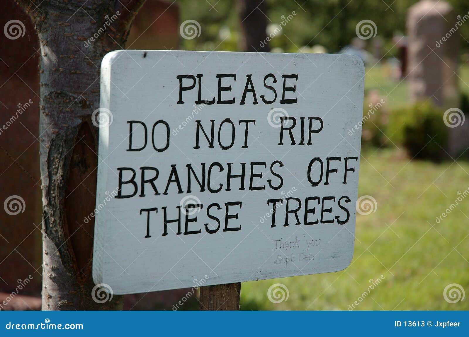Don t rip branches stock image. Image of signs, please, post - 13613