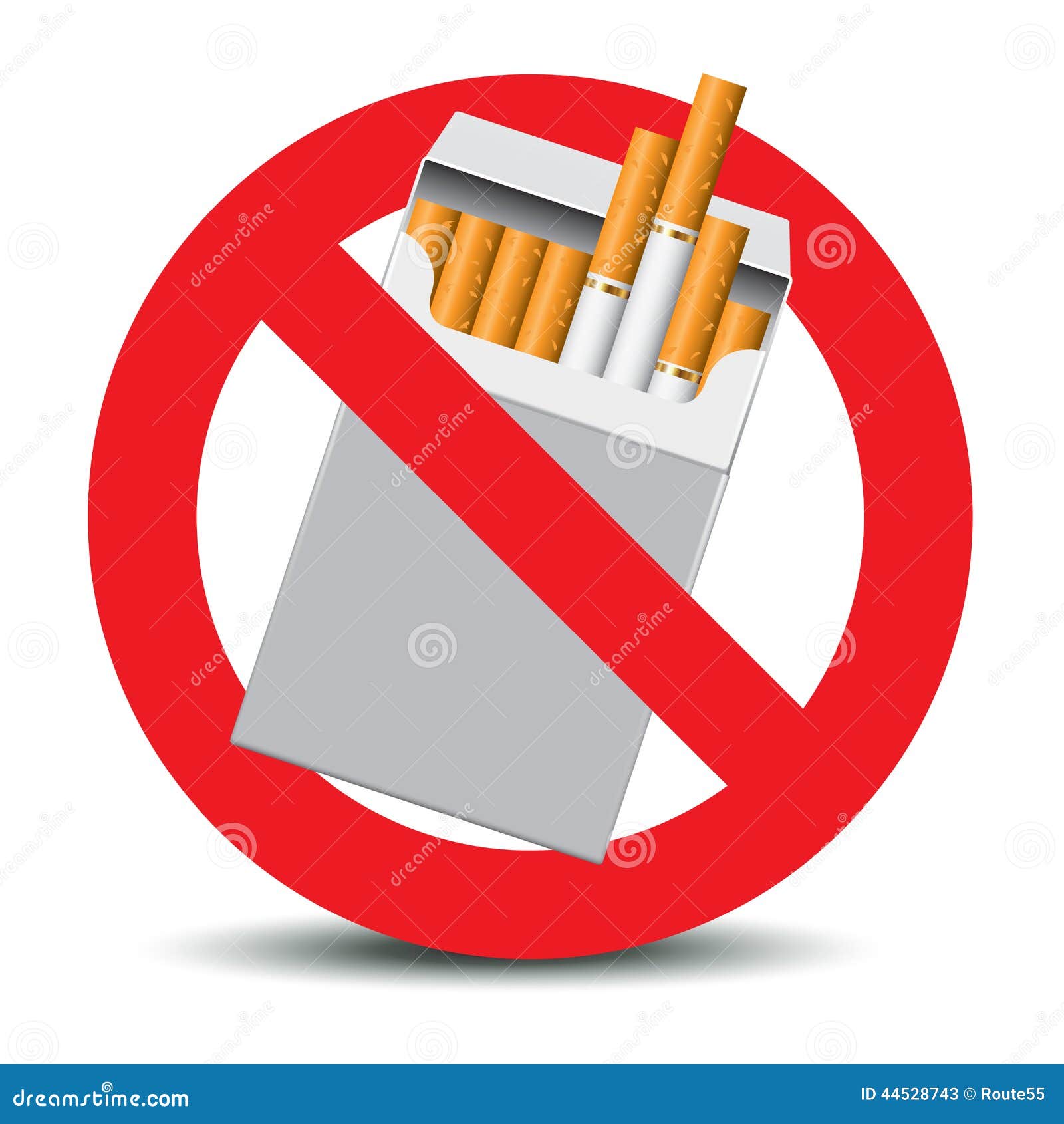 Don t smoke stock vector. Illustration of sign, healthcare - 44528743