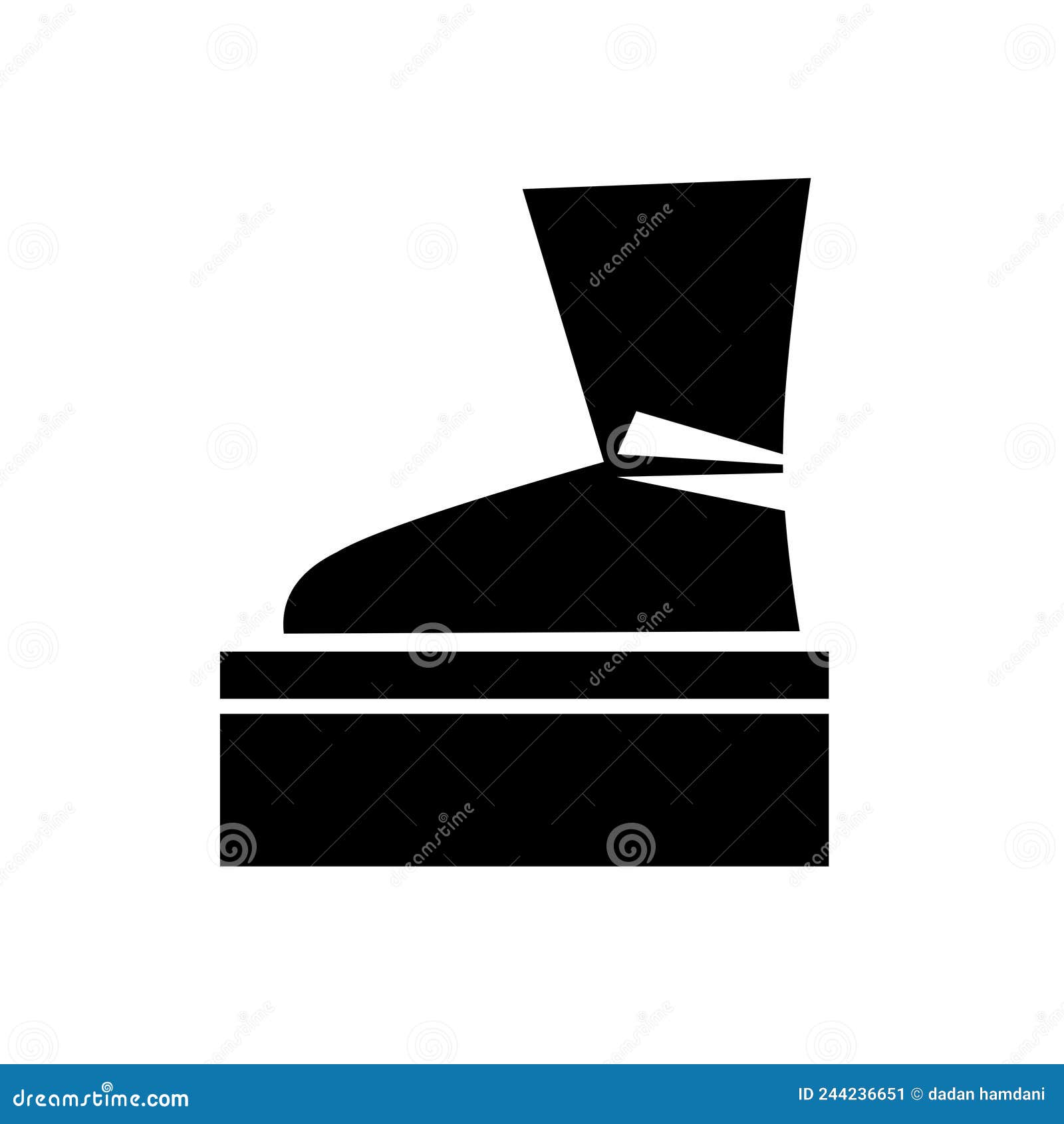 Don T Step on Icon Vector with Simple Design Stock Vector ...
