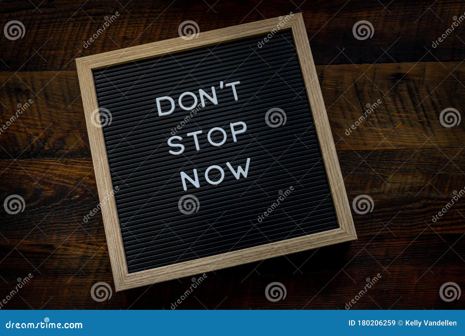Don`t Stop Now stock image. Image of text, conceptual - 180206259