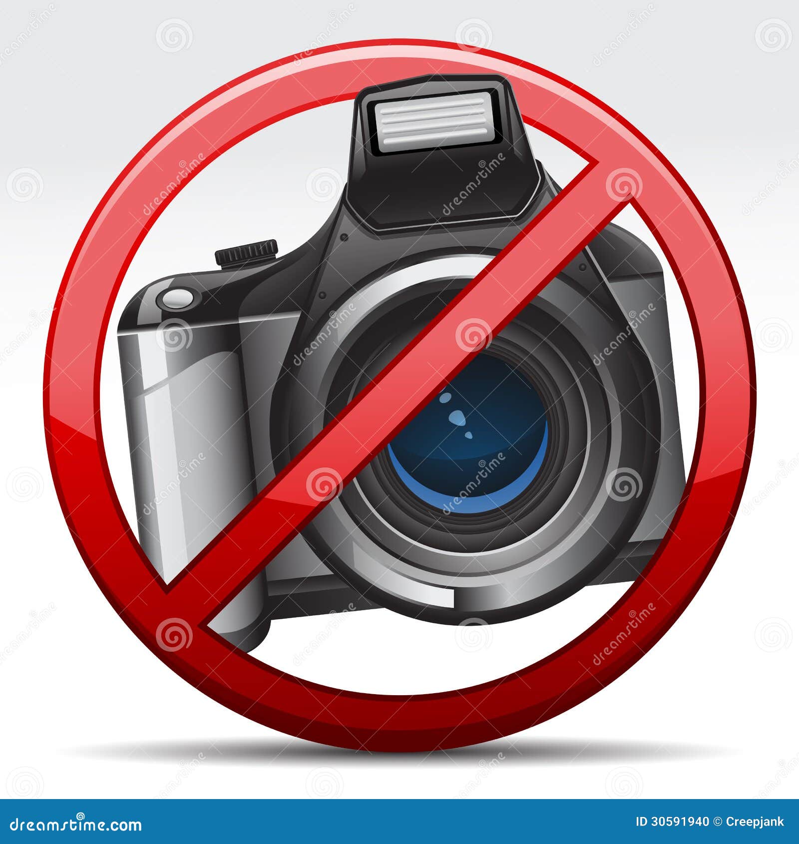 Don t take a Photo Sign stock illustration. Illustration of black ...