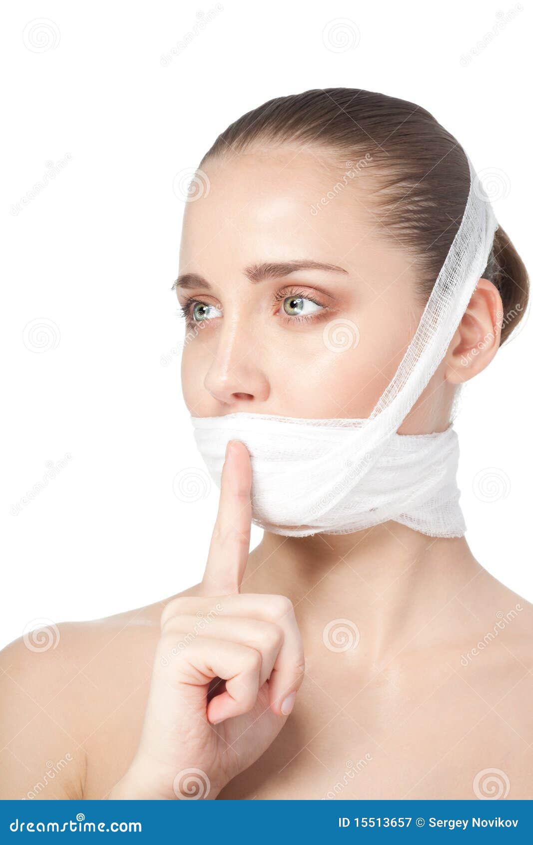 Don t talk stock image. Image of invalid, muted, grief - 15513657